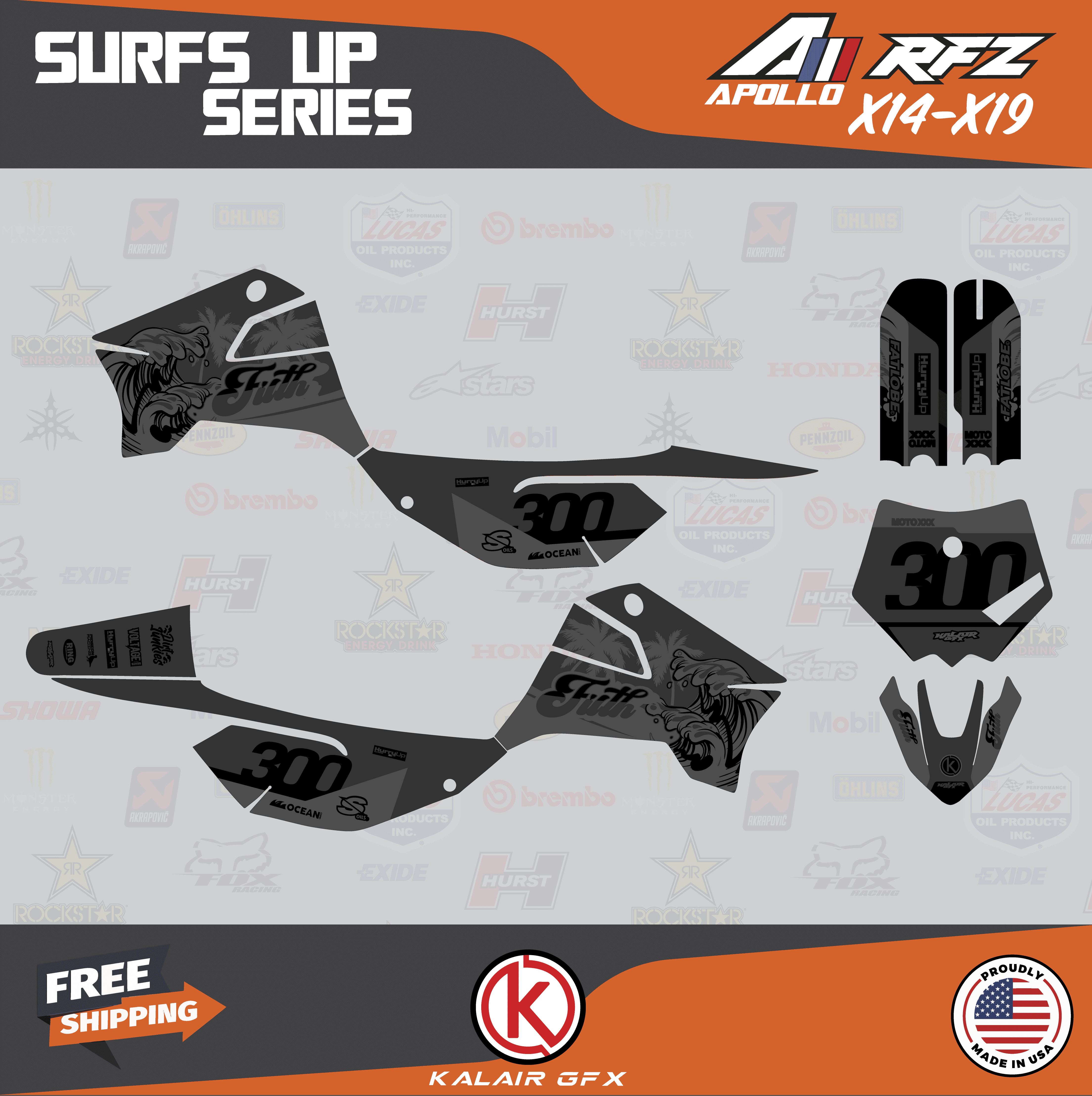 Kalair GFX Graphics Kit for Apollo RFZ X4-X6 X14-X19 (All Years ...