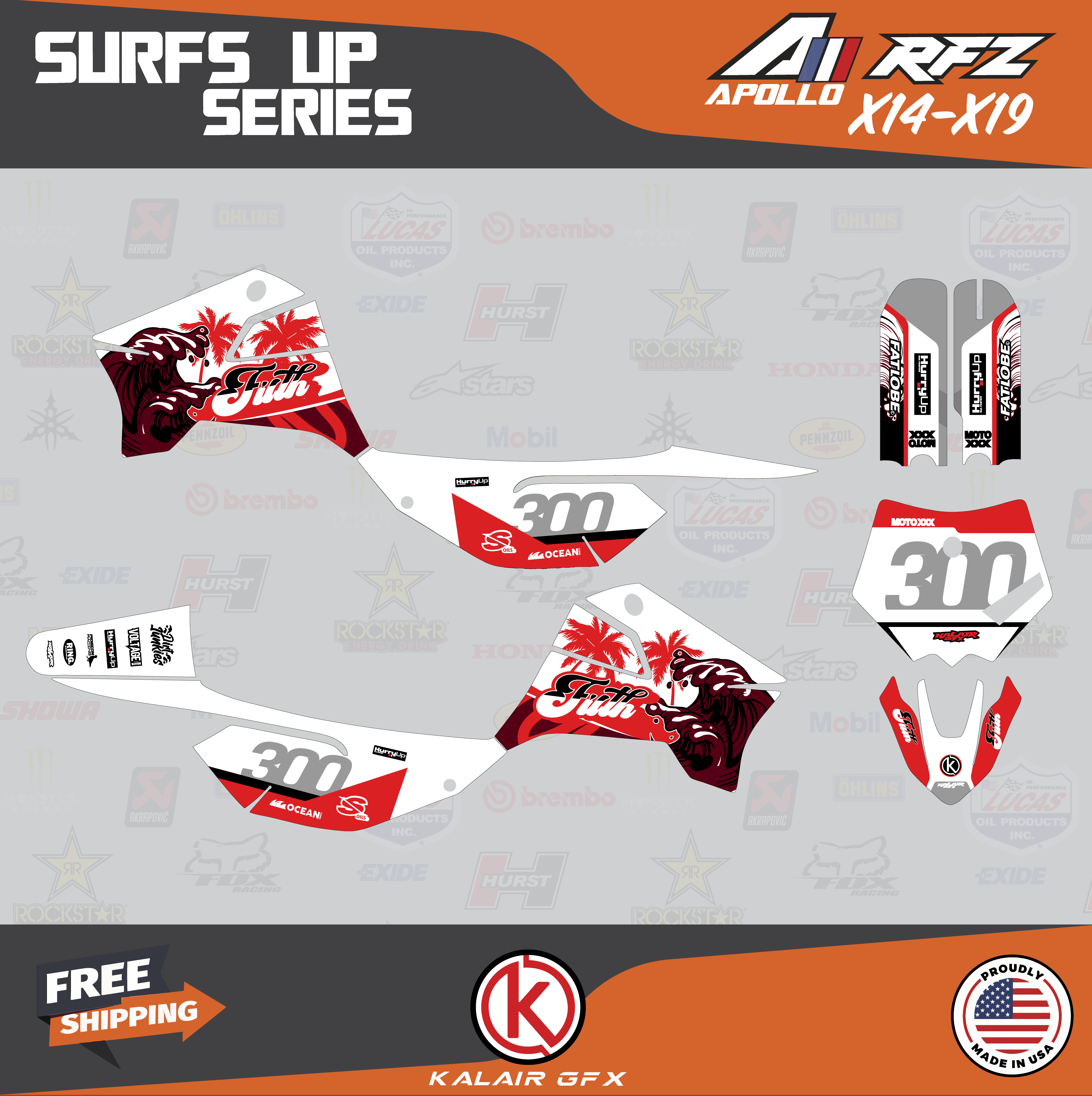 Kalair GFX Graphics Kit for Apollo RFZ X4-X6 X14-X19 (All Years ...