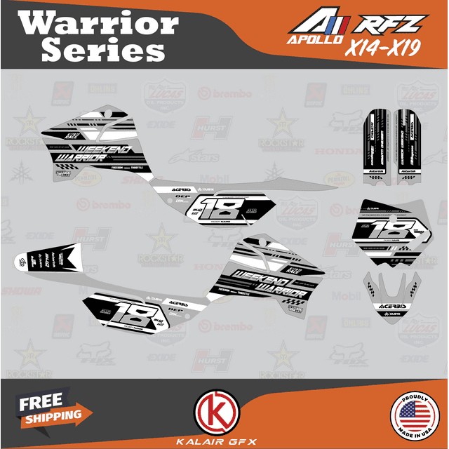 Kalair GFX Graphics Kit for Apollo RFZ X4-X6 X14-X19 (All Years ...