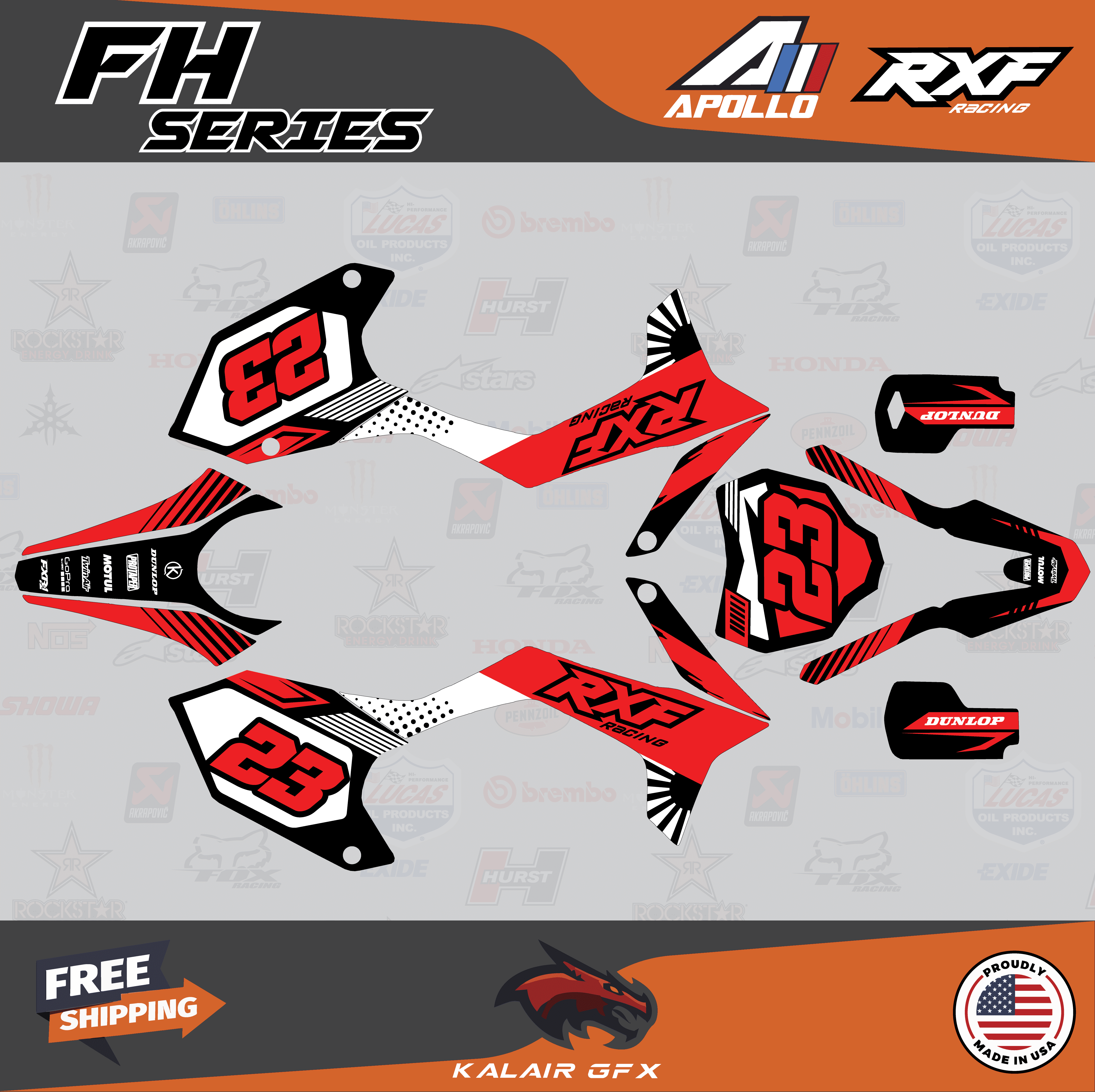 Kalair GFX Graphics Kit for Apollo RXF (All Years) Fh Series - Walmart.com