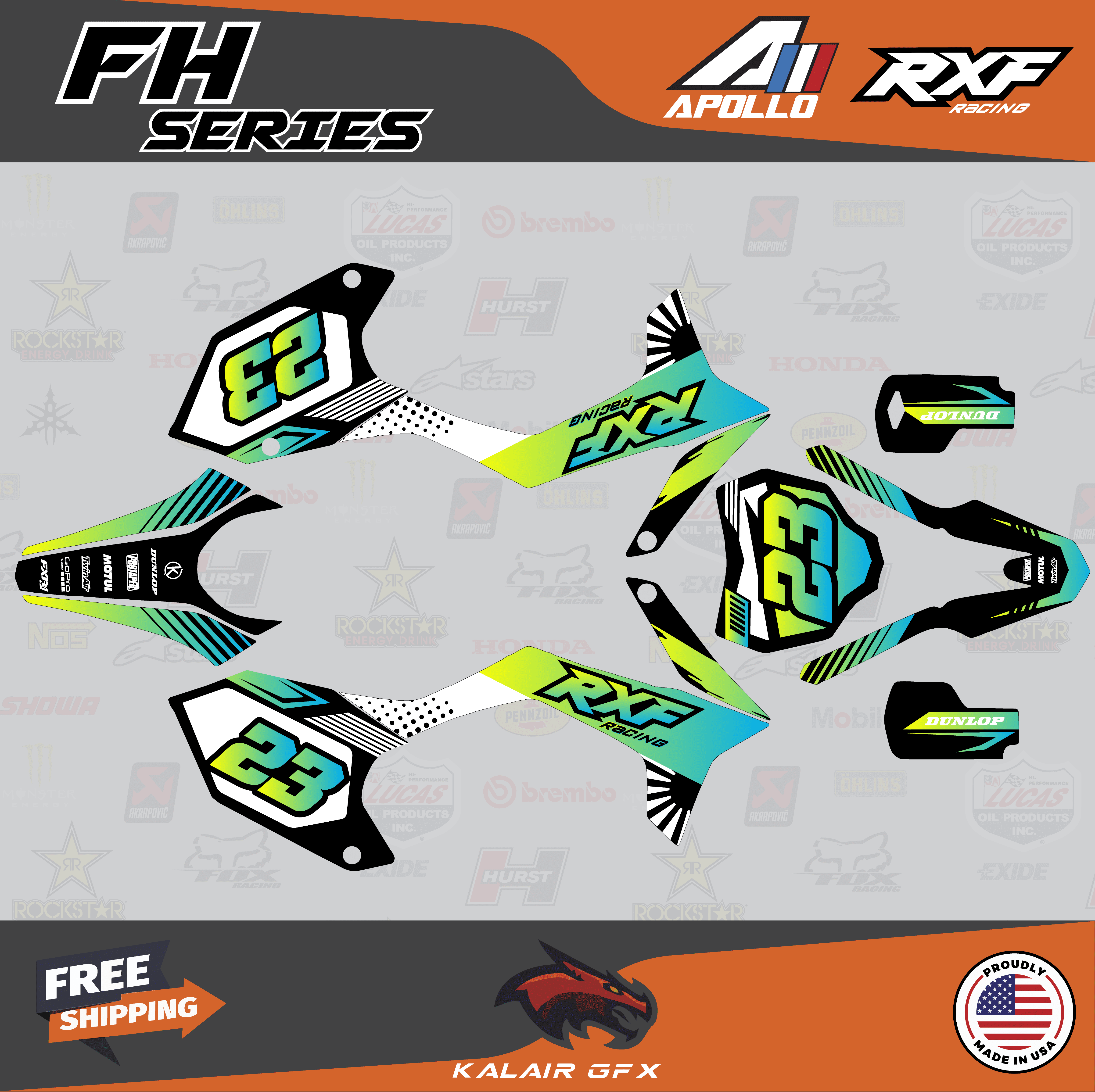 Kalair GFX Graphics Kit for Apollo RXF (All Years) Fh Series - Walmart.com