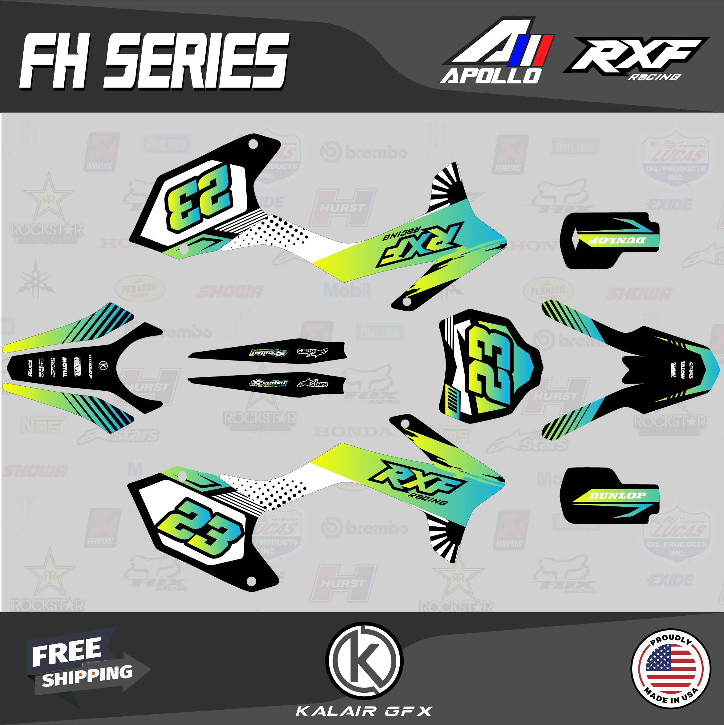 Kalair GFX Graphics Kit for Apollo RXF (All Years) Fh Series - Walmart.com