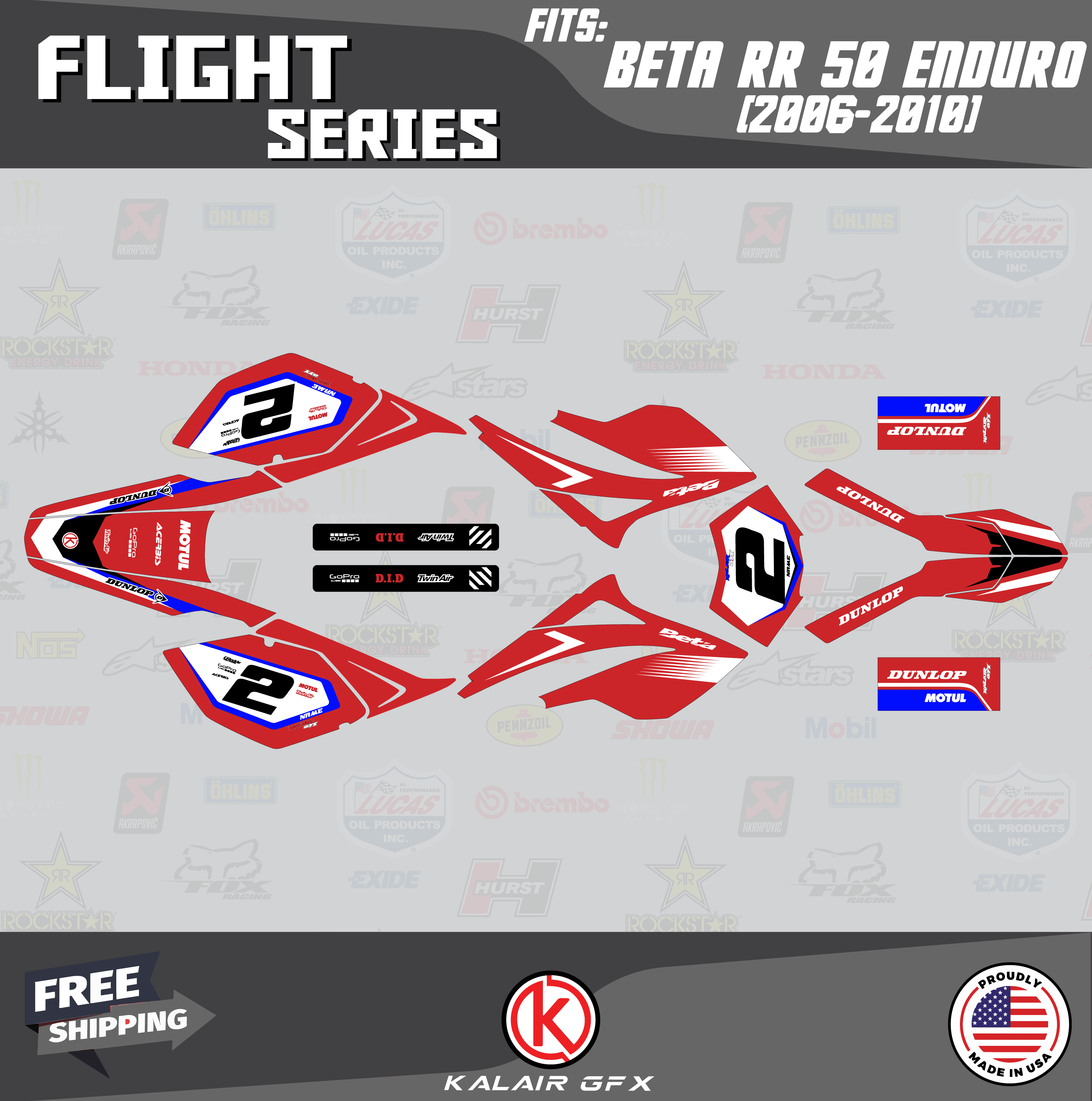 Kalair GFX Graphics Kit for Beta RR50 (2006-2010) Flight Series ...