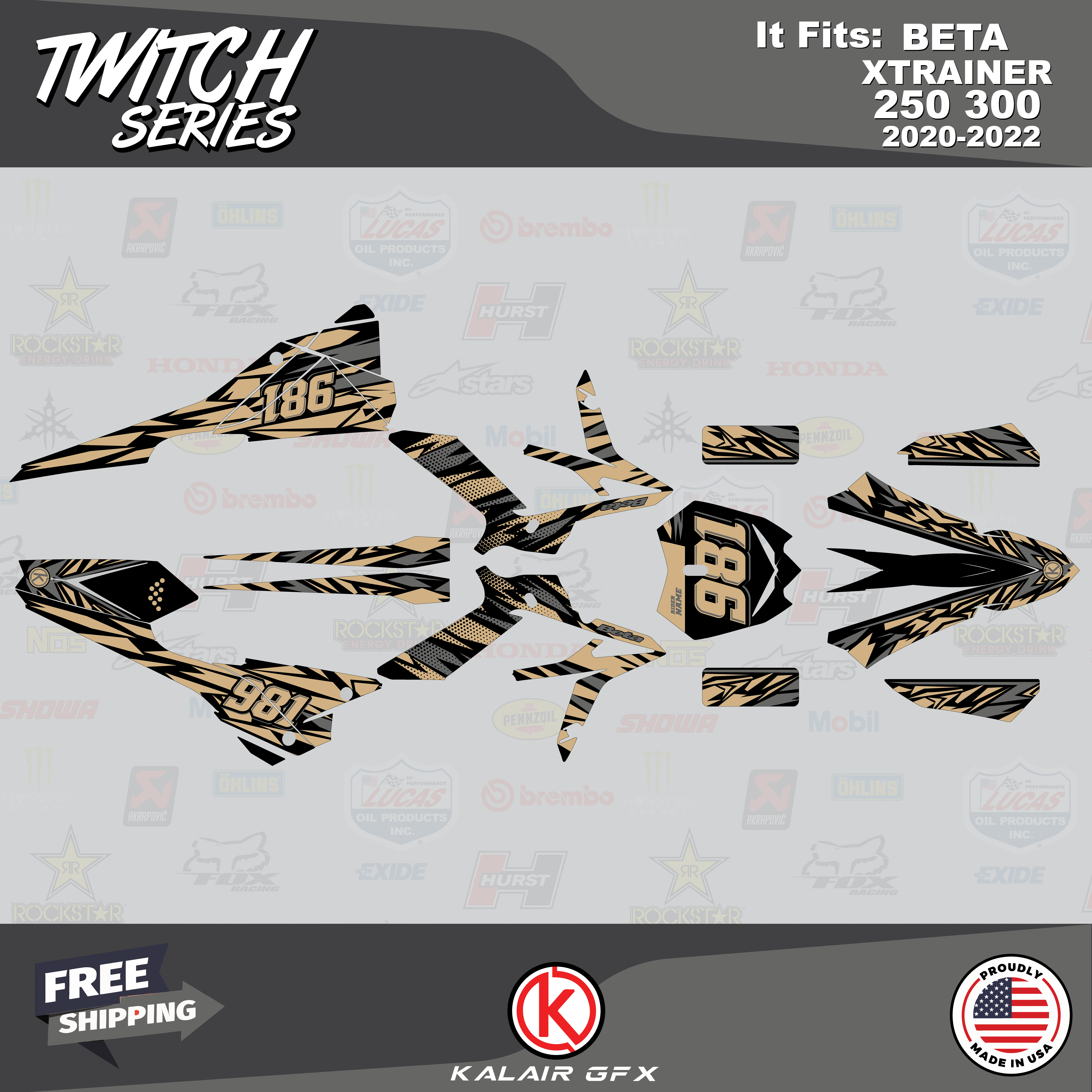 Kalair GFX Graphics Kit for Beta XTRAINER 250 and 300 (2020-2022 ...