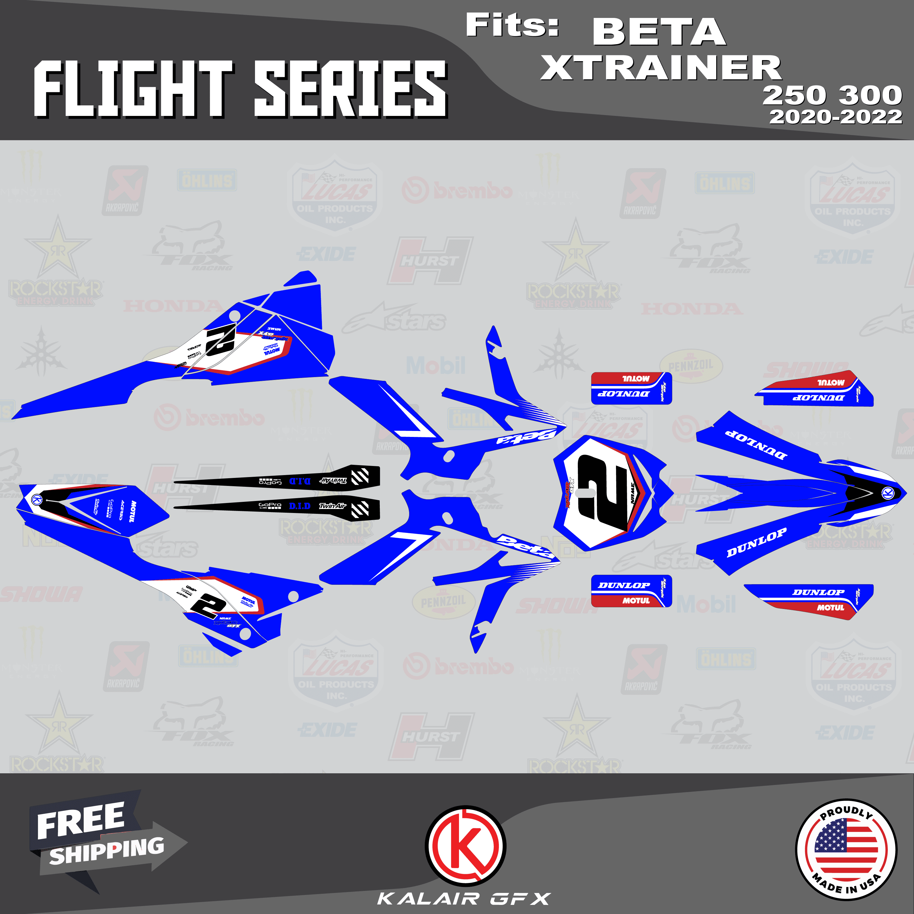 Kalair GFX Graphics Kit for Beta XTRAINER 250 and 300 Flight Series ...