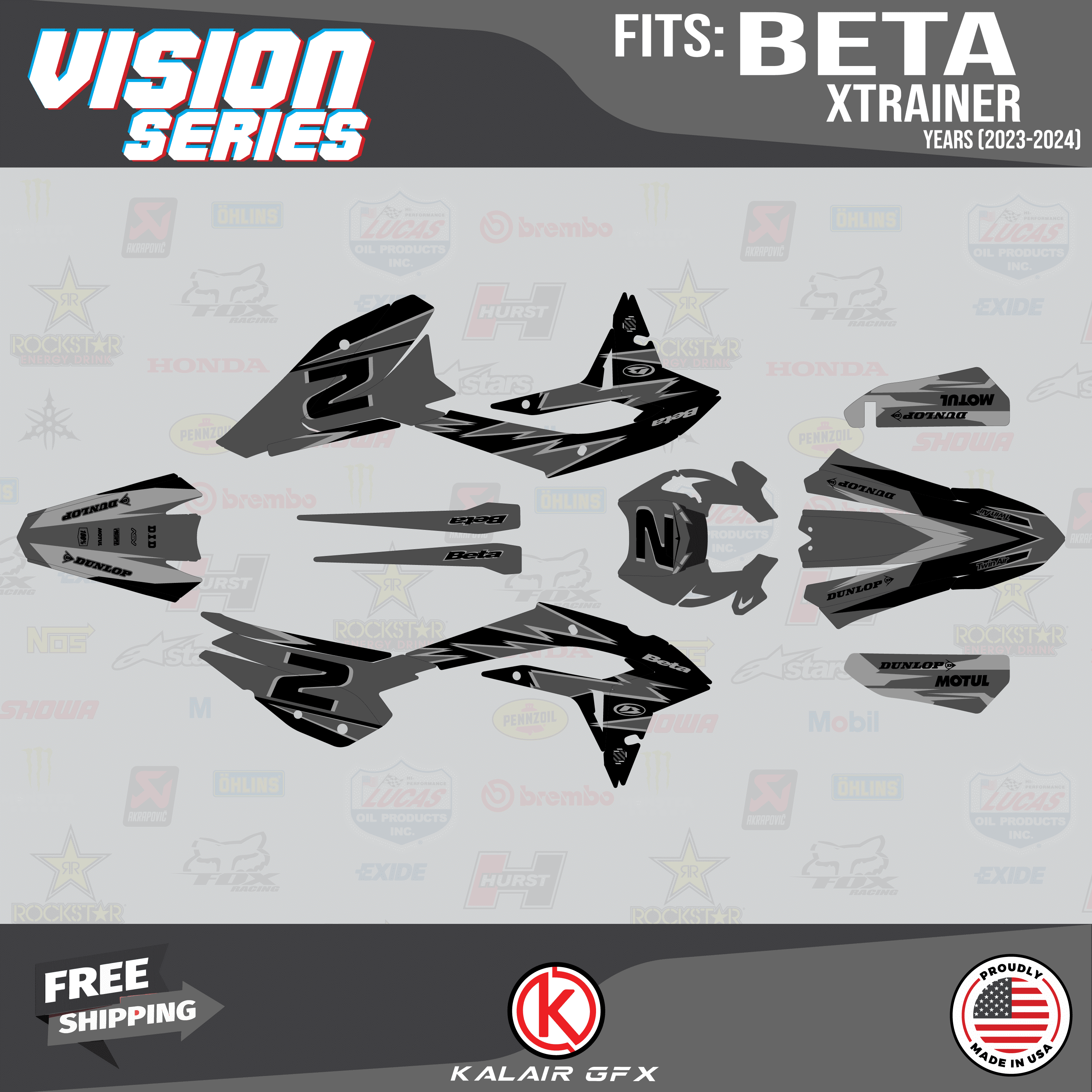 Kalair GFX Graphics Kit for Beta XTRAINER 250 and XTRAINER 300 (All ...