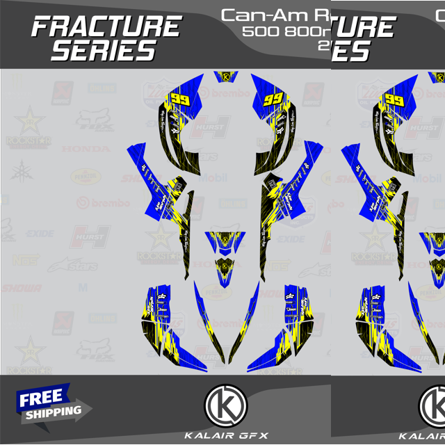 Kalair GFX Graphics Kit for Canam Renegade 500 800X 800R 1000 (All ...