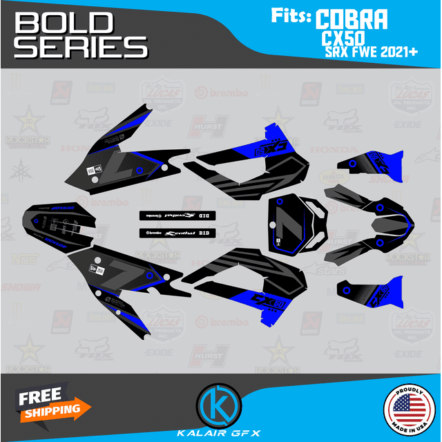 Kalair GFX Graphics Kit for Cobra CX50 SRX FWE (2021) Bold Series ...