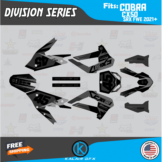 Kalair GFX Graphics Kit for Cobra CX50 SRX FWE (2021) Division Series ...