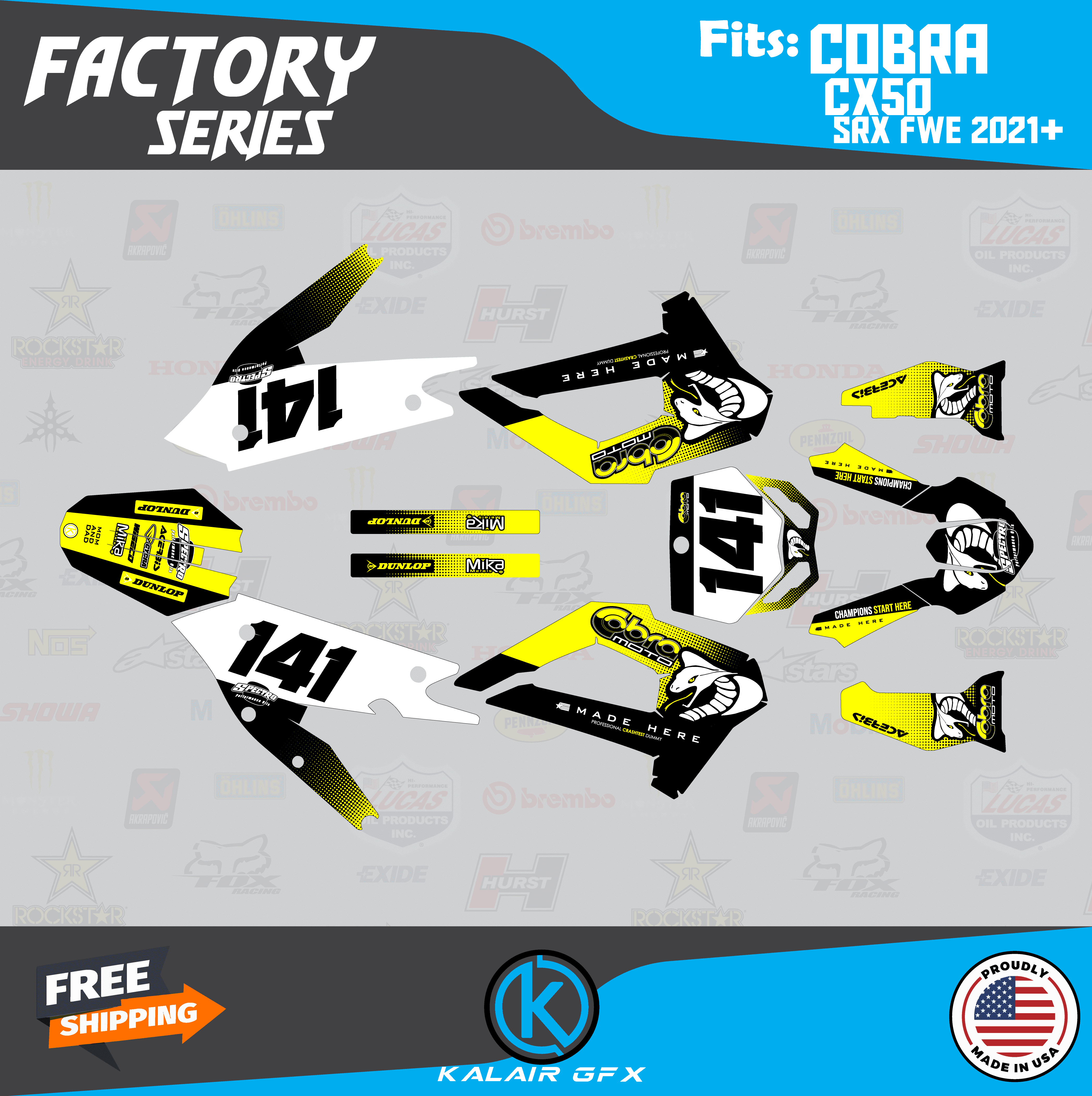 Kalair GFX Graphics Kit for Cobra CX50 SRX FWE (2021) Factory Series ...