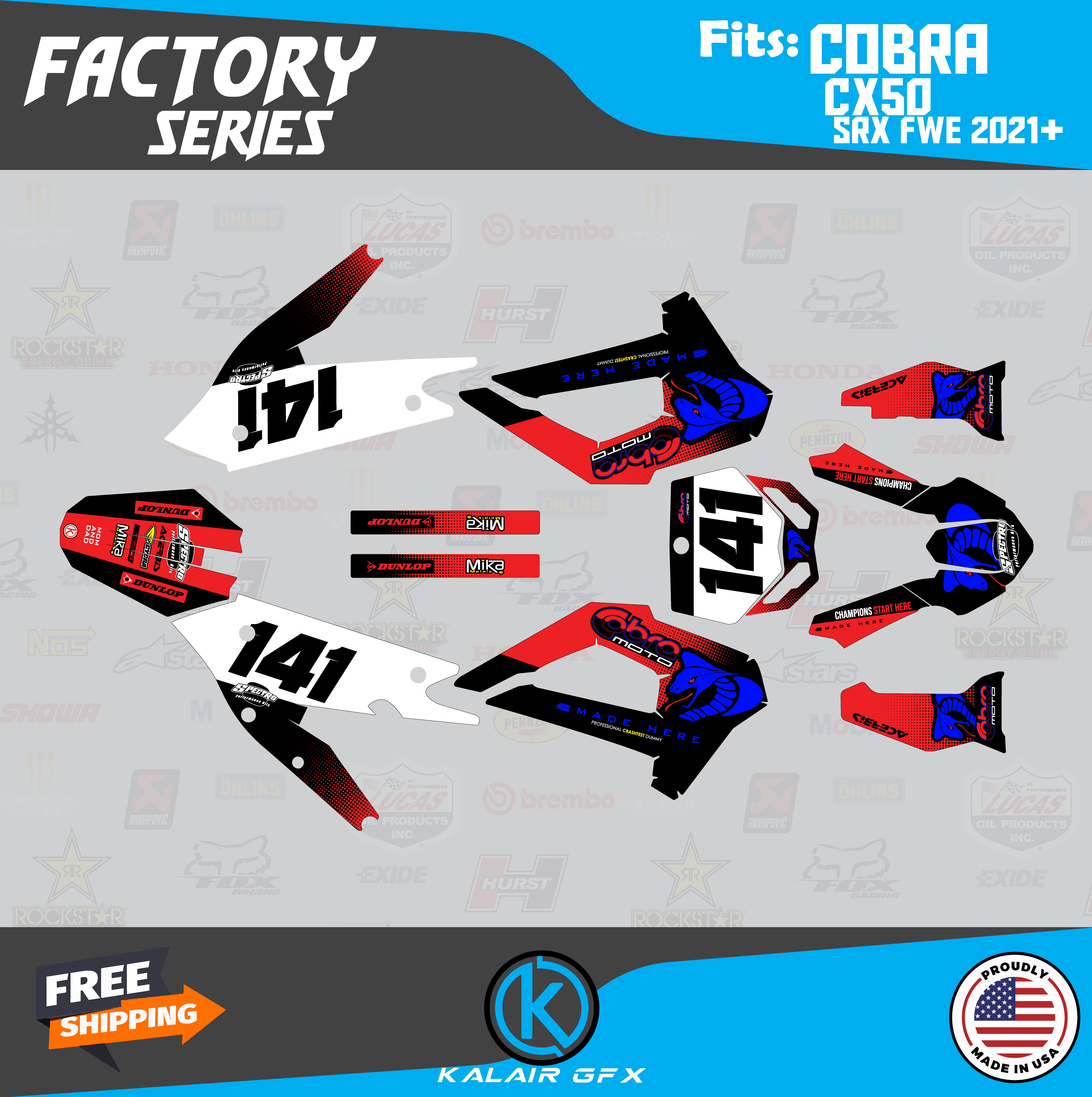 Kalair GFX Graphics Kit for Cobra CX50 SRX FWE (2021) Factory Series ...