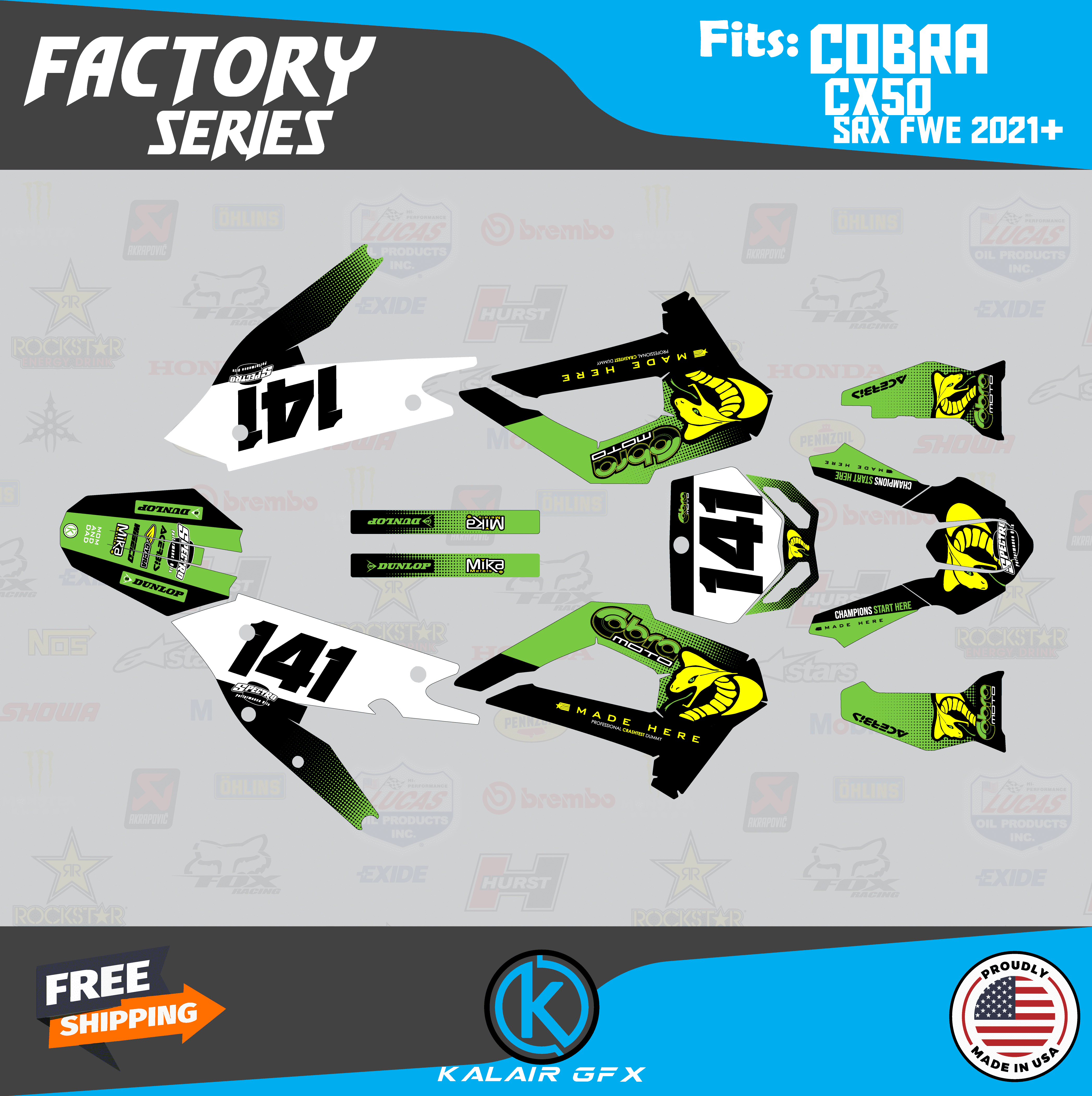 Kalair GFX Graphics Kit for Cobra CX50 SRX FWE (2021) Factory Series ...