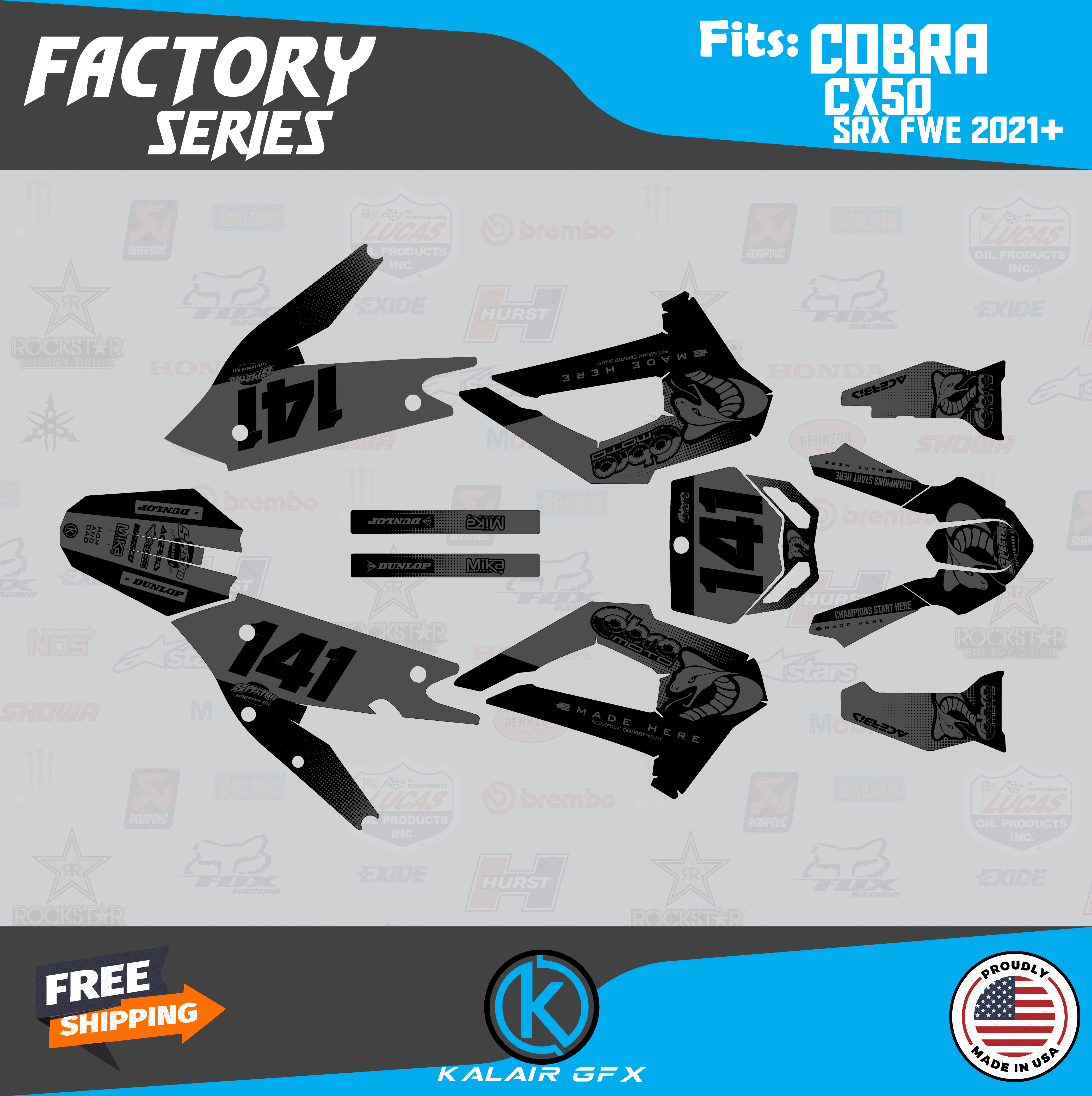 Kalair GFX Graphics Kit for Cobra CX50 SRX FWE (2021) Factory Series ...