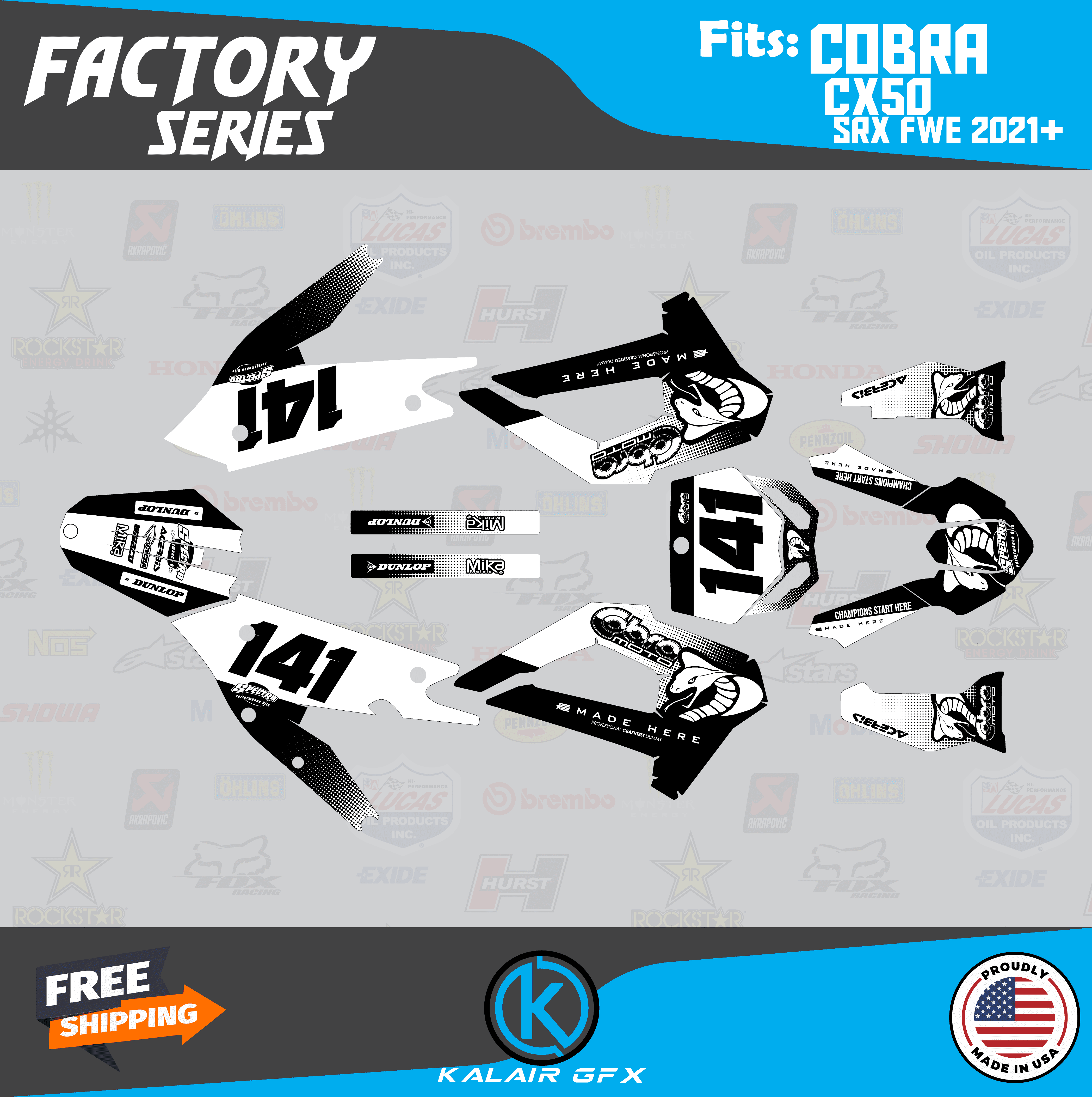 Kalair GFX Graphics Kit for Cobra CX50 SRX FWE (2021) Factory Series ...
