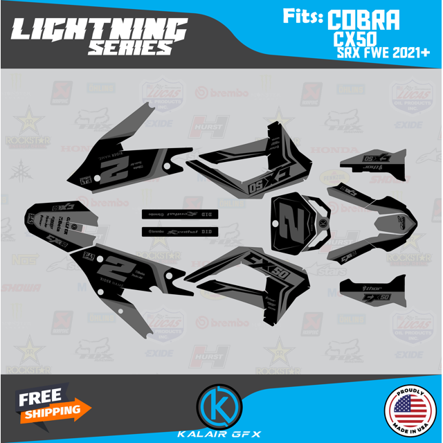 Kalair GFX Graphics Kit for Cobra CX50 SRX FWE (2021) Lightning Series ...