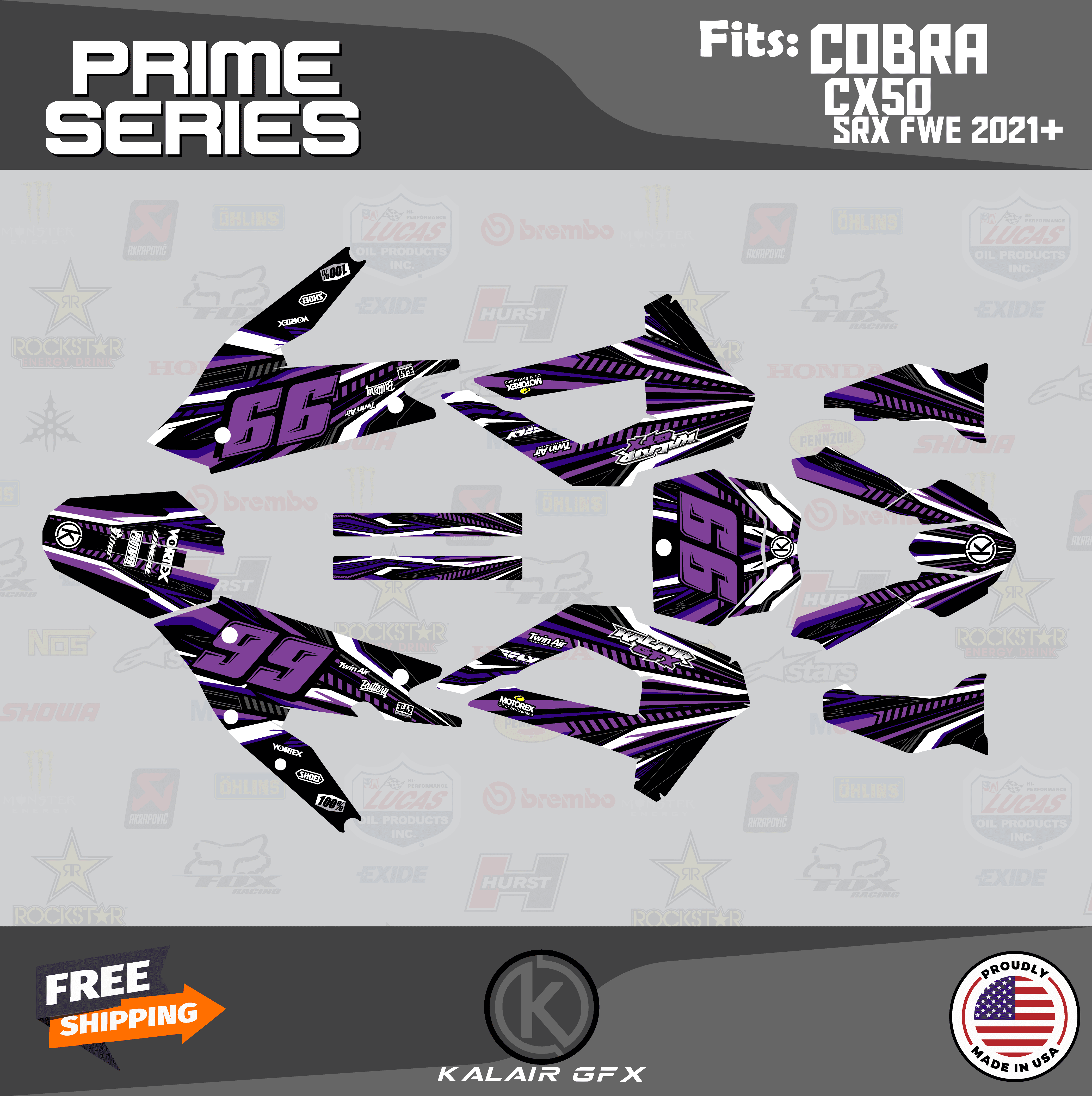 Kalair GFX Graphics Kit for Cobra CX50 SRX FWE (2021) Prime Series ...