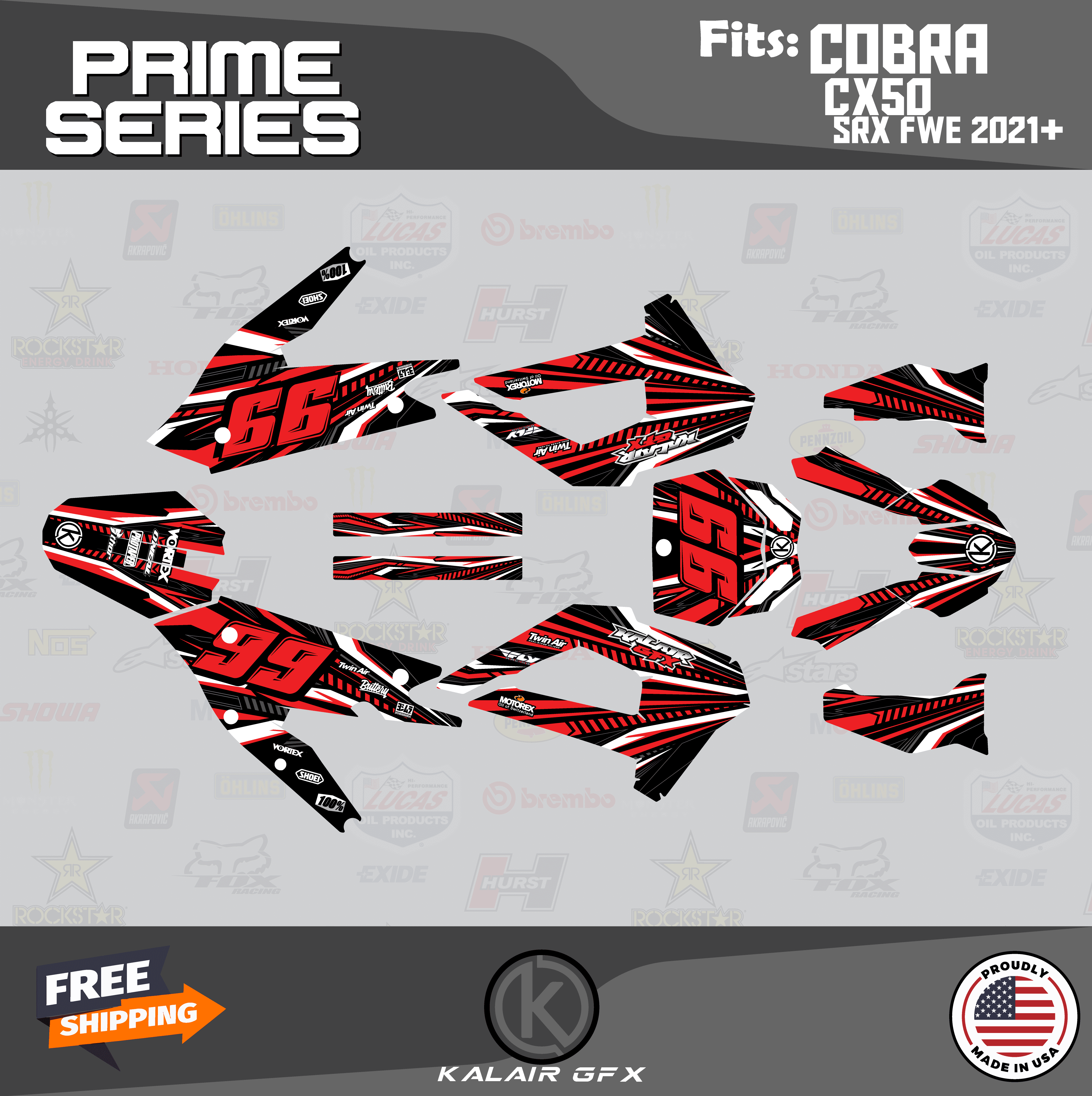 Kalair GFX Graphics Kit for Cobra CX50 SRX FWE (2021) Prime Series ...