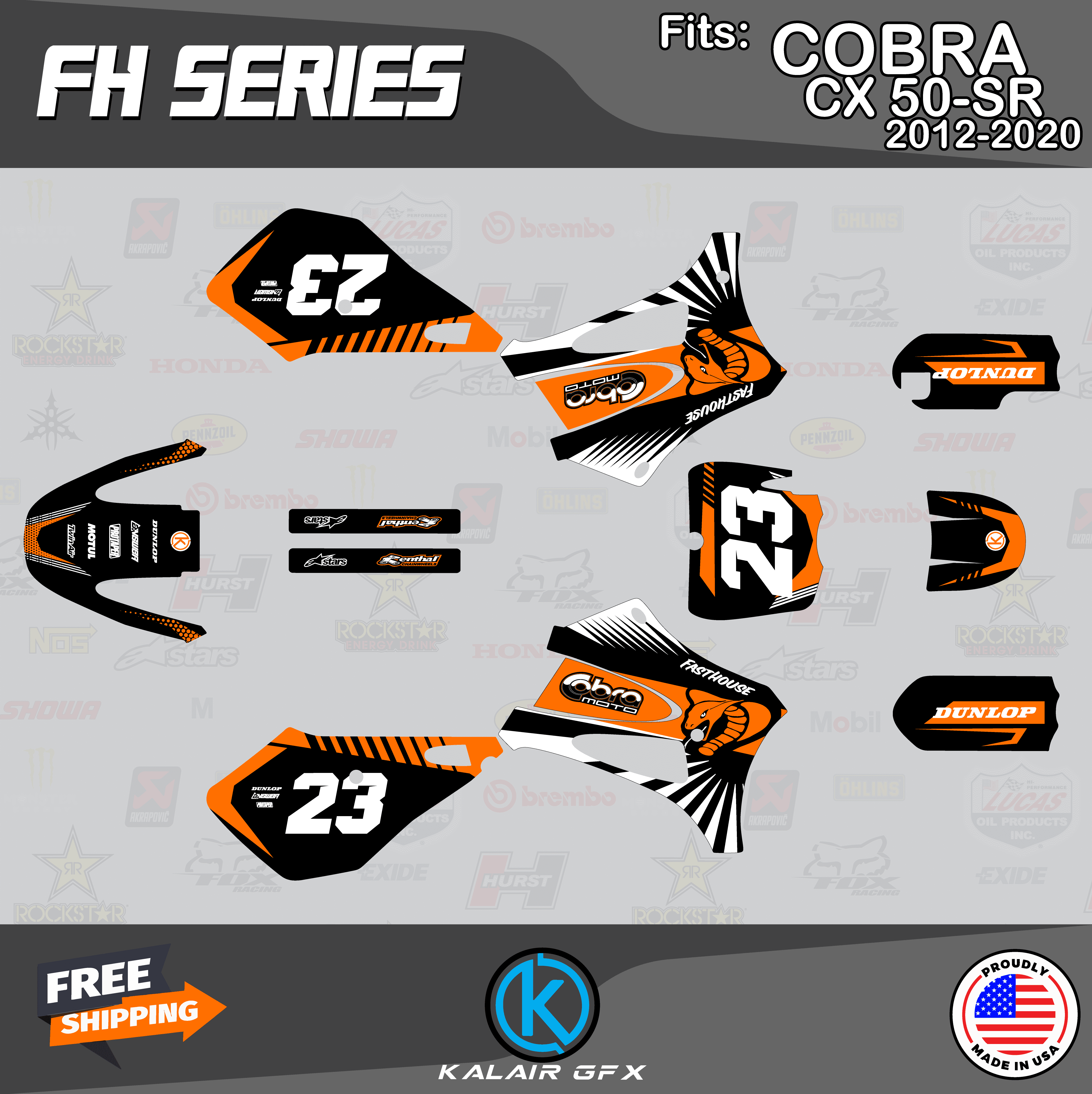 Kalair GFX Graphics Kit for Cobra CX50SR (2012-2020) Fh Series ...