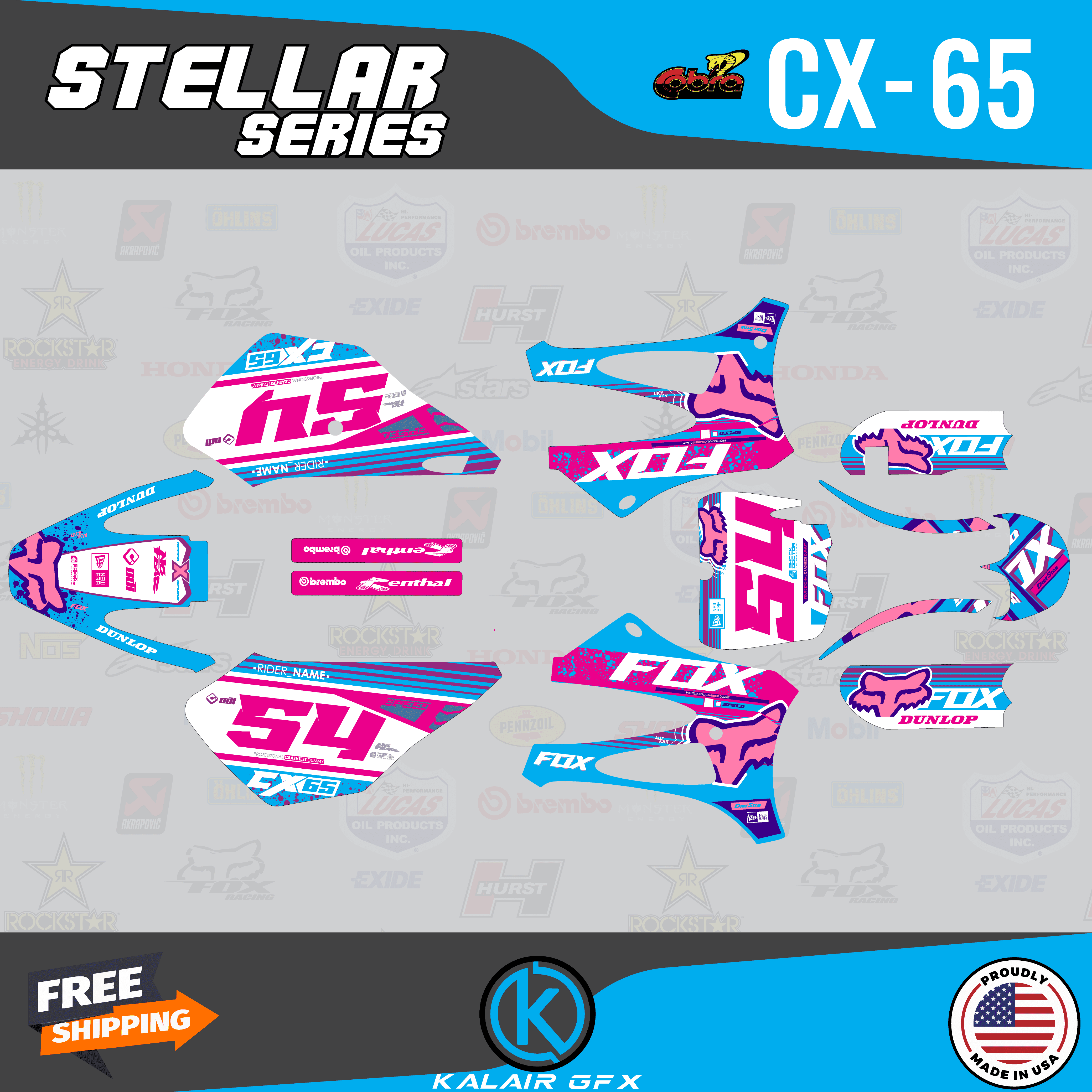 Kalair GFX Graphics Kit for Cobra CX65 (2010-2020) Stellar Series ...
