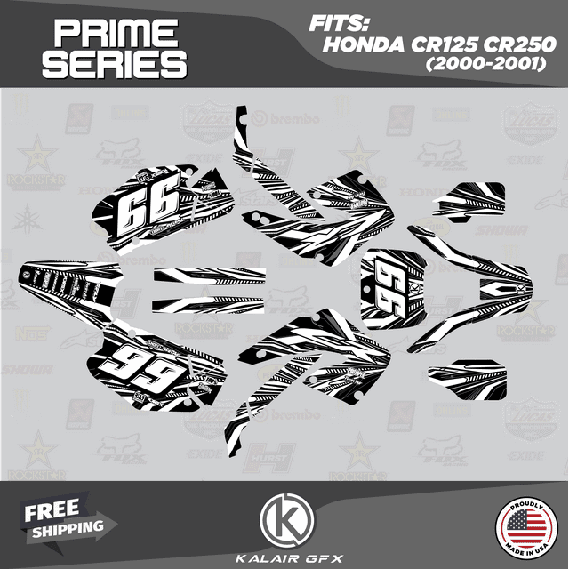 Kalair GFX Graphics Kit for Honda CR250 (2000-2001) Prime Series ...