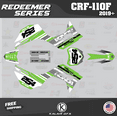 Kalair GFX Graphics Kit for Honda CRF110F (2019-2024) Redeemer Series ...