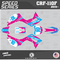 Kalair GFX Graphics Kit for Honda CRF110F (2019-2024) Speed Series ...