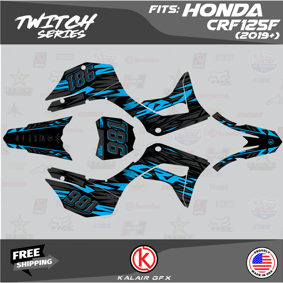 Kalair GFX Graphics Kit for Honda CRF110F (2019-2024) Usa Series ...