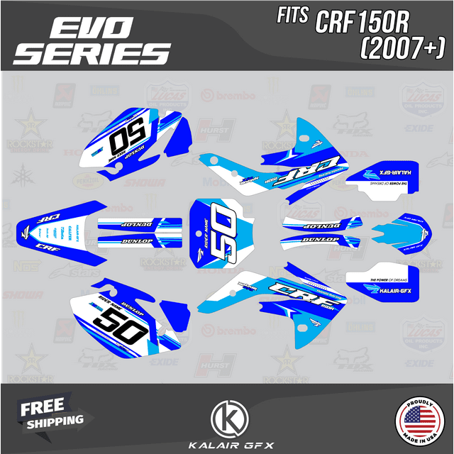 Kalair GFX Graphics Kit for Honda CRF150R (2007-2023) Evo Series ...