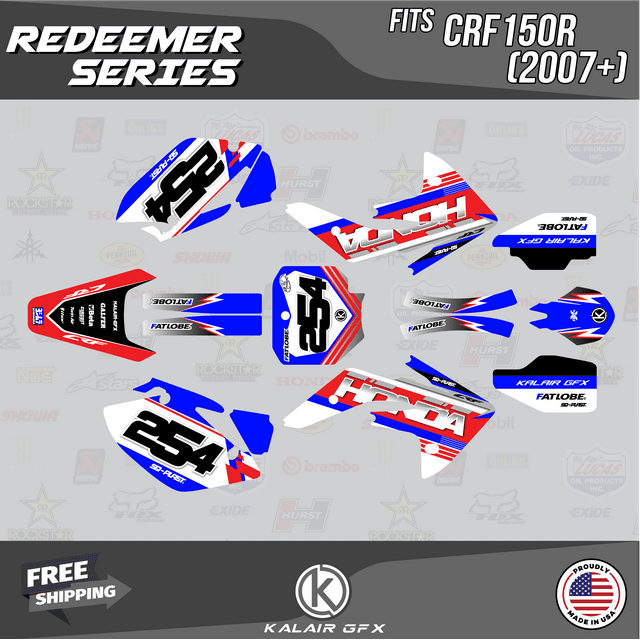 Kalair GFX Graphics Kit for Honda CRF150R (2007-2023) Redeemer Series ...