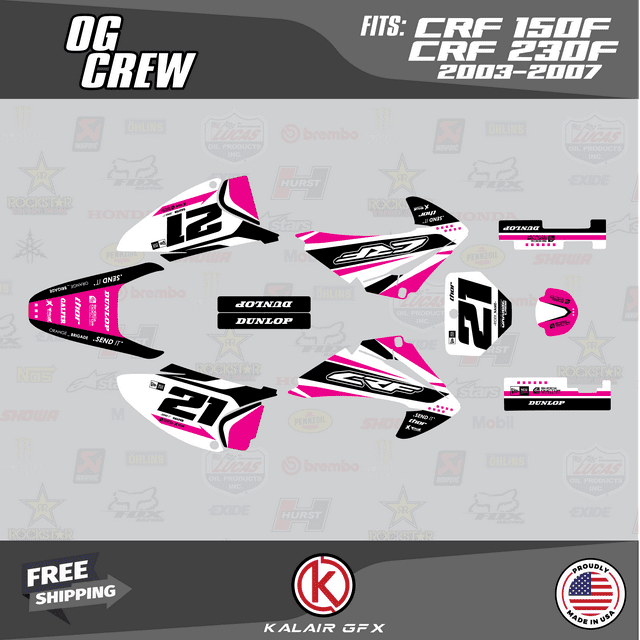 Kalair GFX Graphics Kit for Honda CRF230F (2003-2007) Ogcrew Series ...