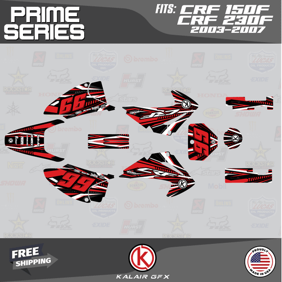 Kalair GFX Graphics Kit for Honda CRF150F (2015-2020) Prime Series ...
