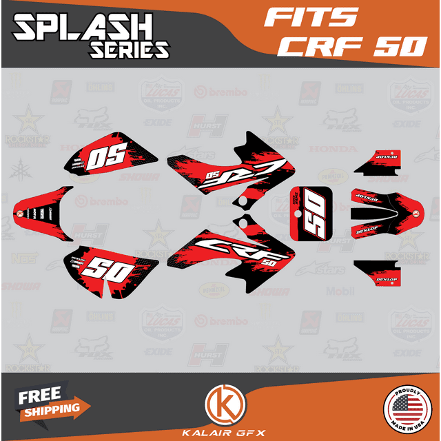 Kalair GFX Graphics Kit for Honda CRF50 (2004-2012) Splash Series ...
