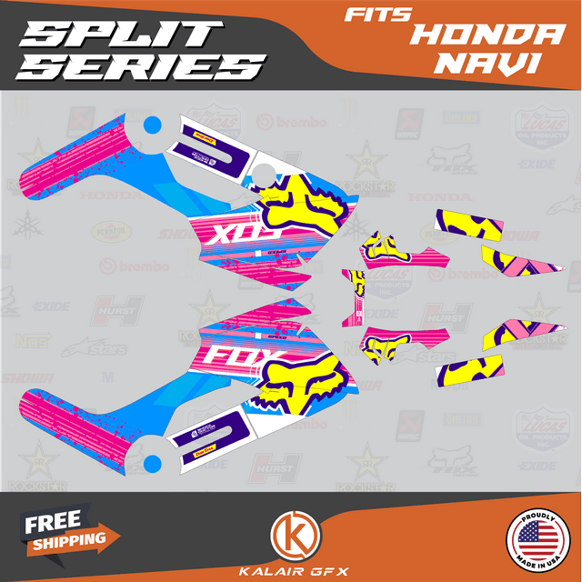 Kalair GFX Graphics Kit for Honda NAVI (2016-2022) Split Series ...