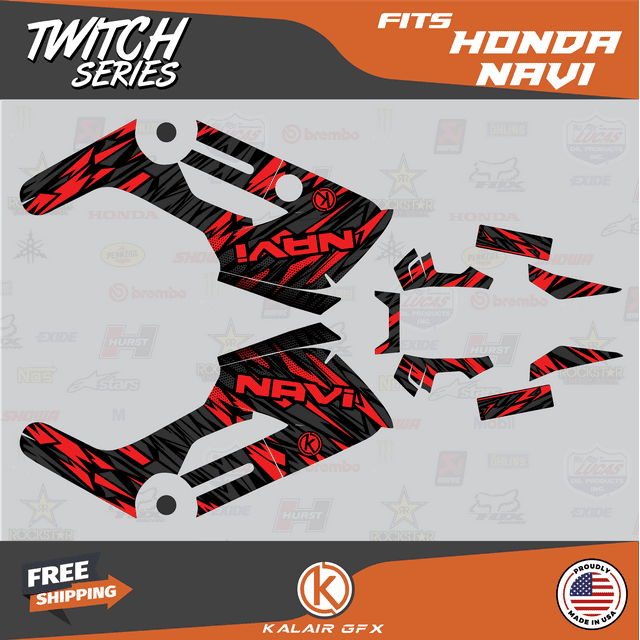 Kalair GFX Graphics Kit for Honda NAVI (2016-2022) Twitch Series ...