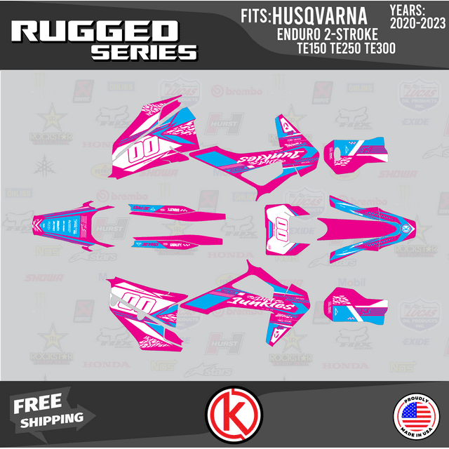 Kalair GFX Graphics Kit for Husqvarna ENDURO 2-STROKE TE150, TE250 and ...