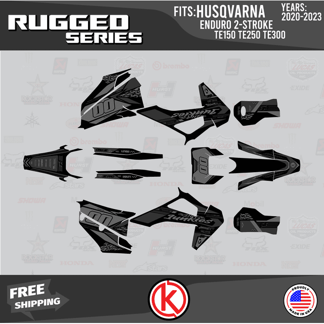 Kalair GFX Graphics Kit for Husqvarna ENDURO 2-STROKE TE150, TE250 and ...