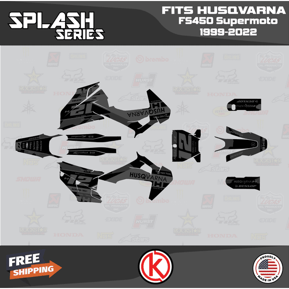 Kalair GFX Graphics Kit for Husqvarna FS450 SUPERMOTO (2019-2022 ...