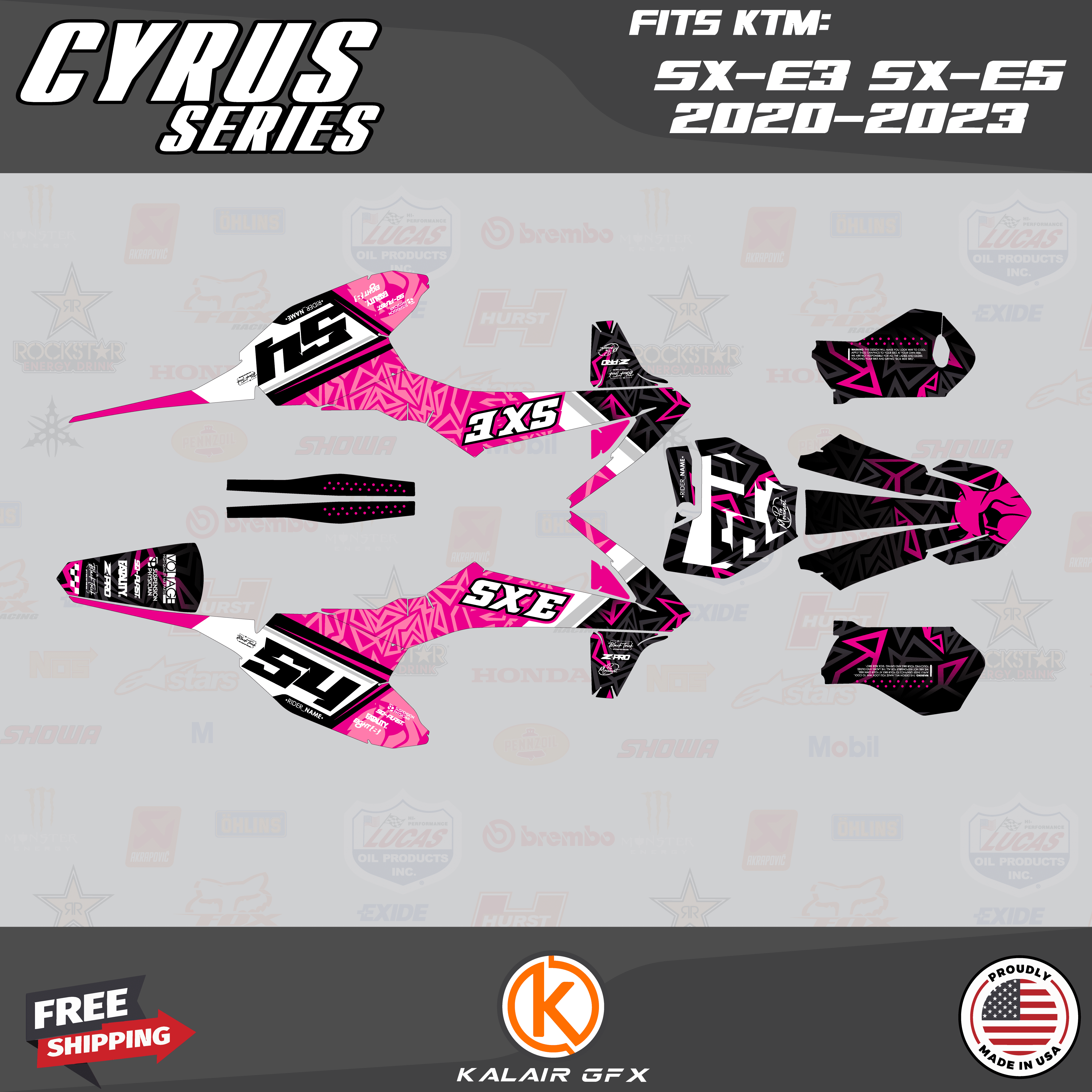 Kalair GFX Graphics Kit for KTM Electric Mini SX E5 and Mini SX E3 ...