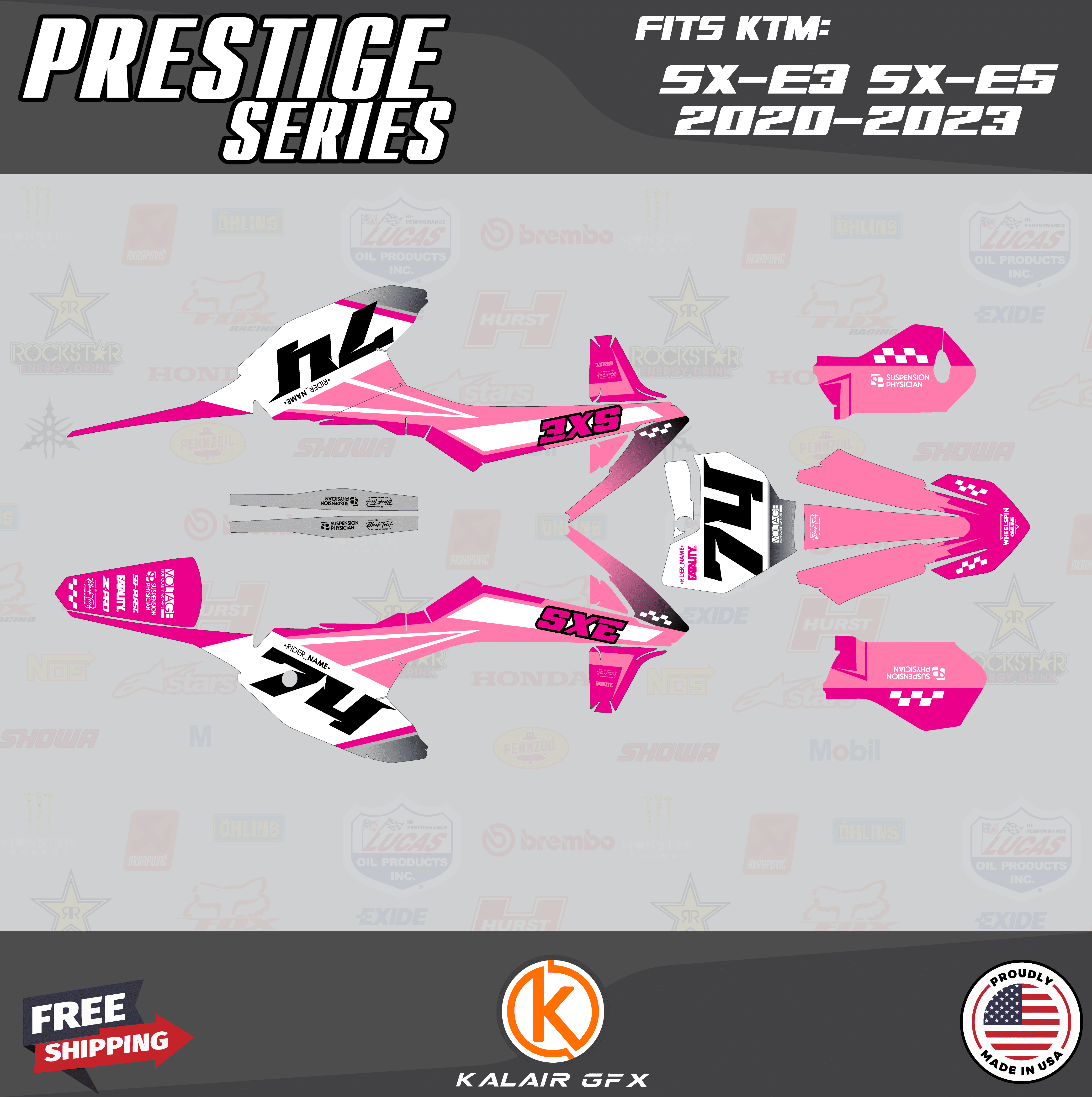 Kalair GFX Graphics Kit for KTM Electric Mini SX E5 and Mini SX E3 ...