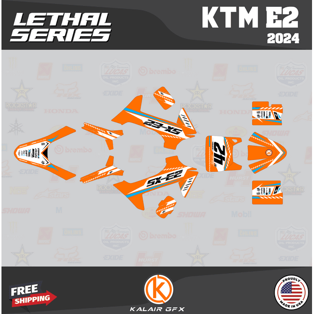 Kalair GFX Graphics Kit for Ktm ELECTRIC MINI SX-E2 (2024) Lethal ...