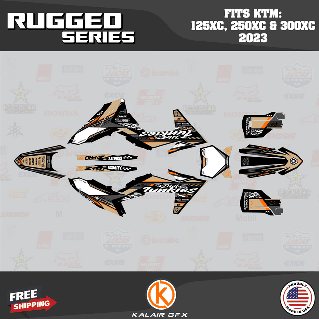 Kalair GFX Graphics Kit for Ktm KTM Enduro 2-Stroke 125XC,250XC and ...