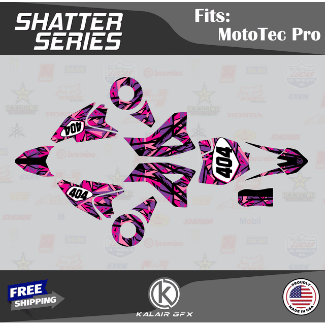 Kalair GFX Graphics Kit for Mototec 36V PRO (All Years) Shatter Series ...