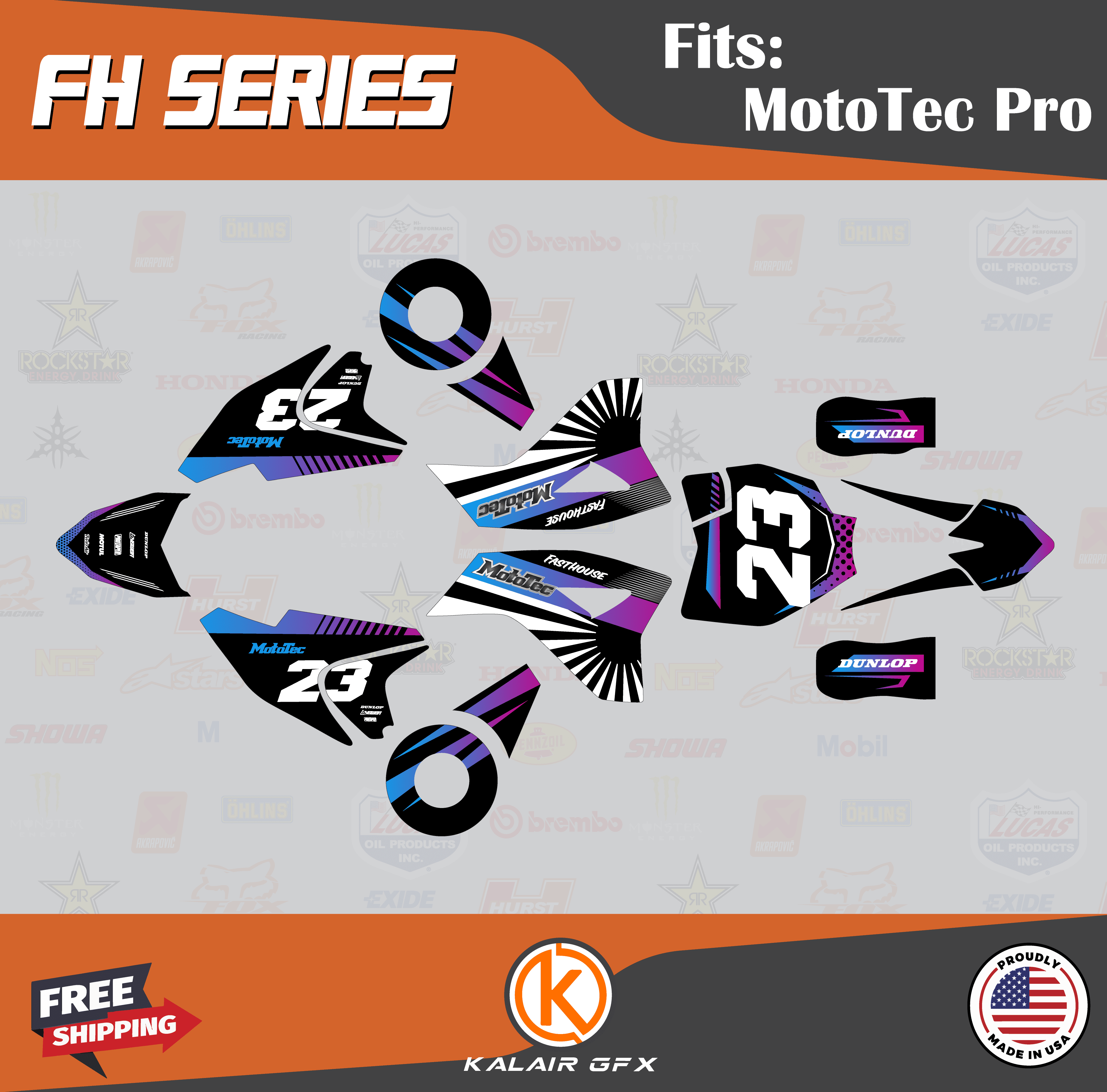 Kalair GFX Graphics Kit for Mototec 48V-PRO (All Years) Fh Series ...