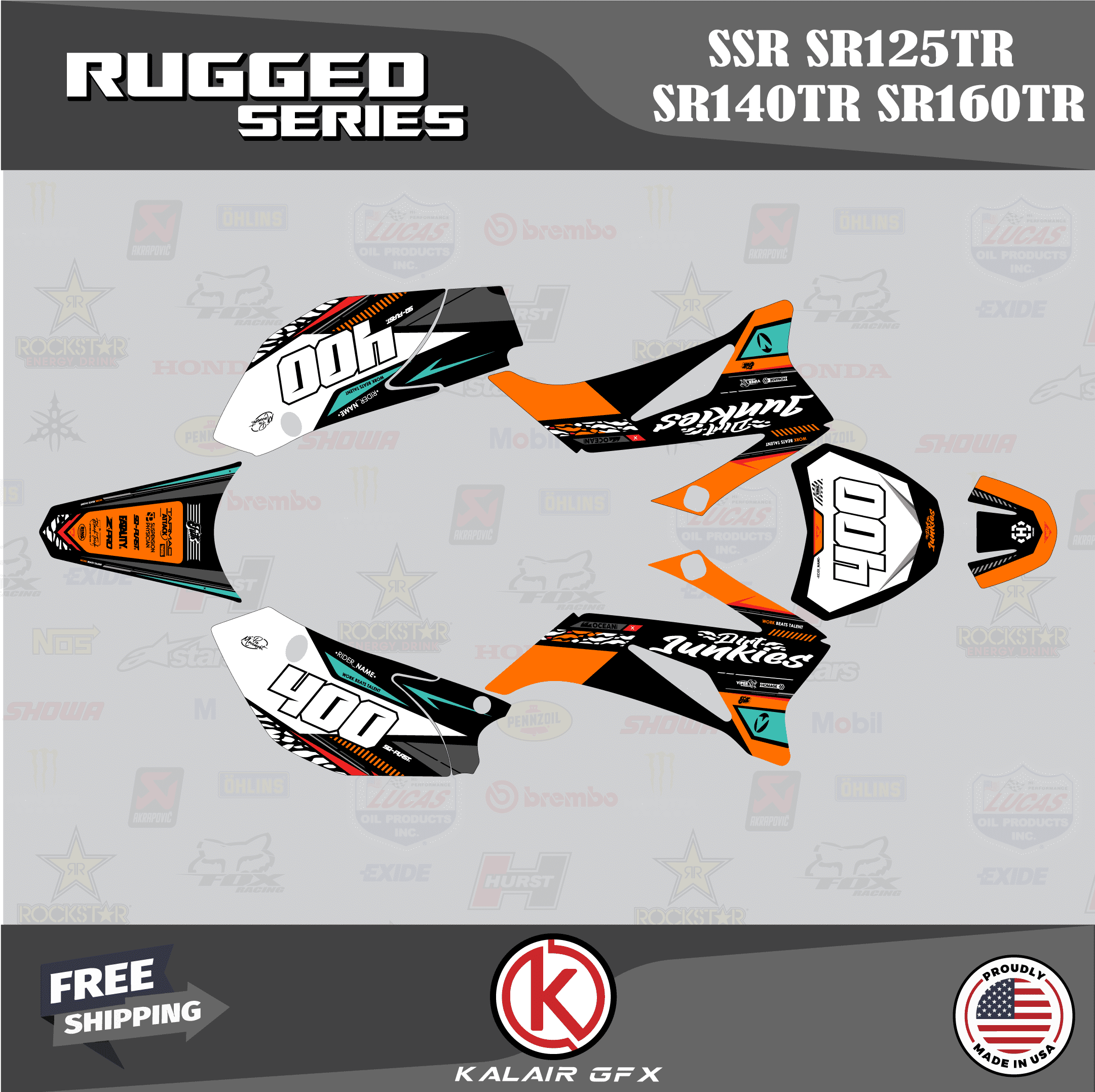 Kalair GFX Graphics Kit for SSR SR125TR, SR140TR and SR160TR Rugged ...