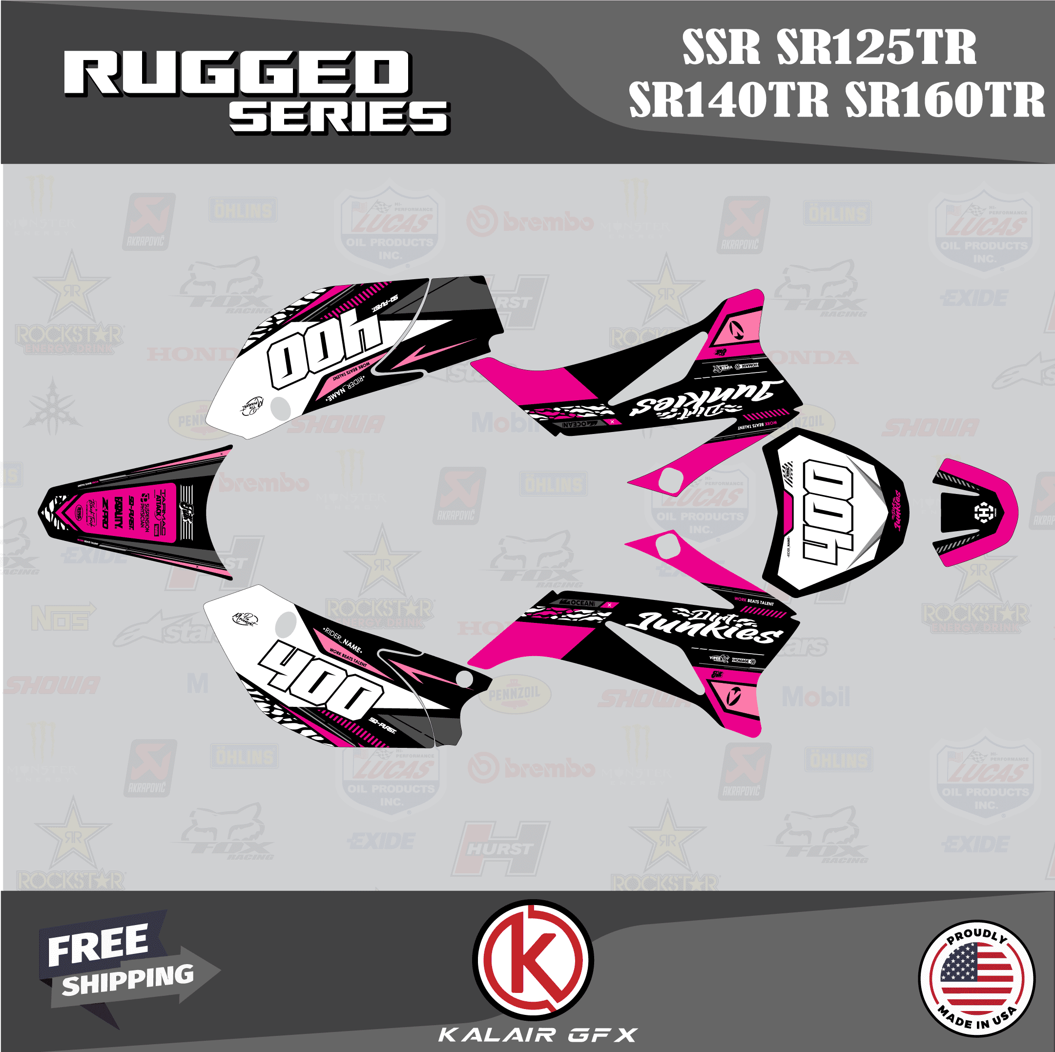 Kalair GFX Graphics Kit for SSR SR125TR, SR140TR and SR160TR Rugged ...