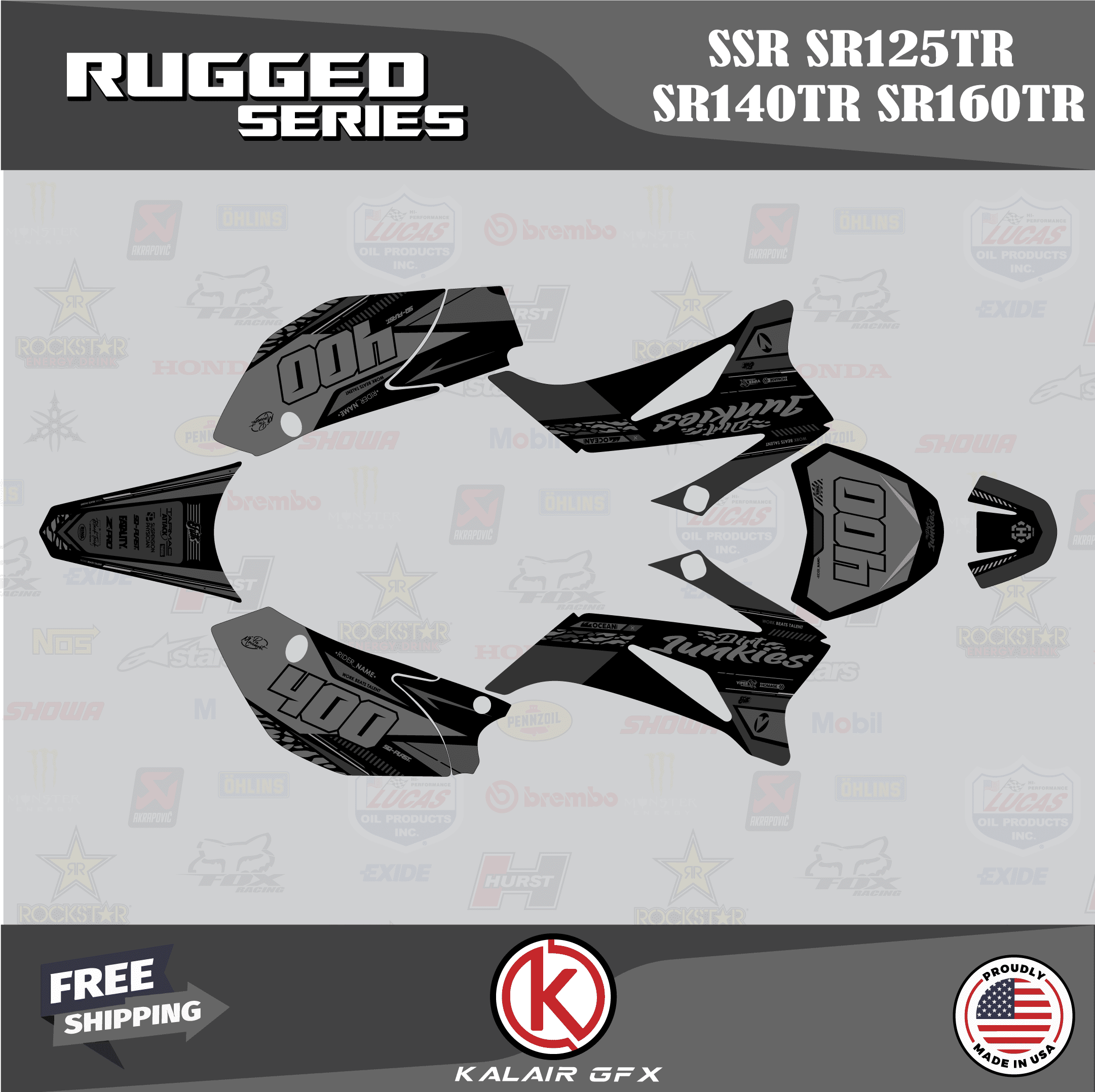 Kalair GFX Graphics Kit for SSR SR125TR, SR140TR and SR160TR Rugged ...