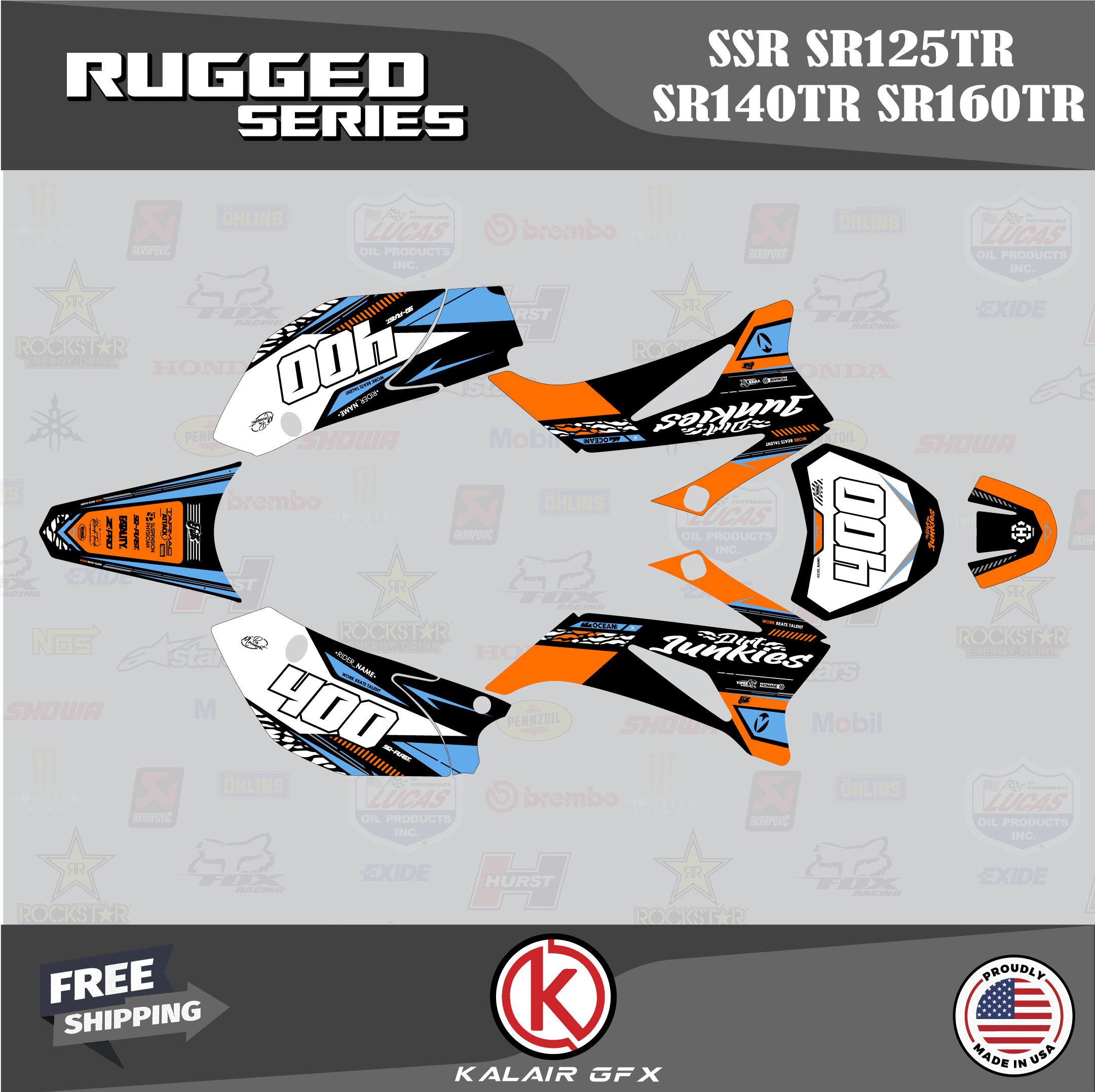 Kalair GFX Graphics Kit for SSR SR125TR, SR140TR and SR160TR Rugged ...