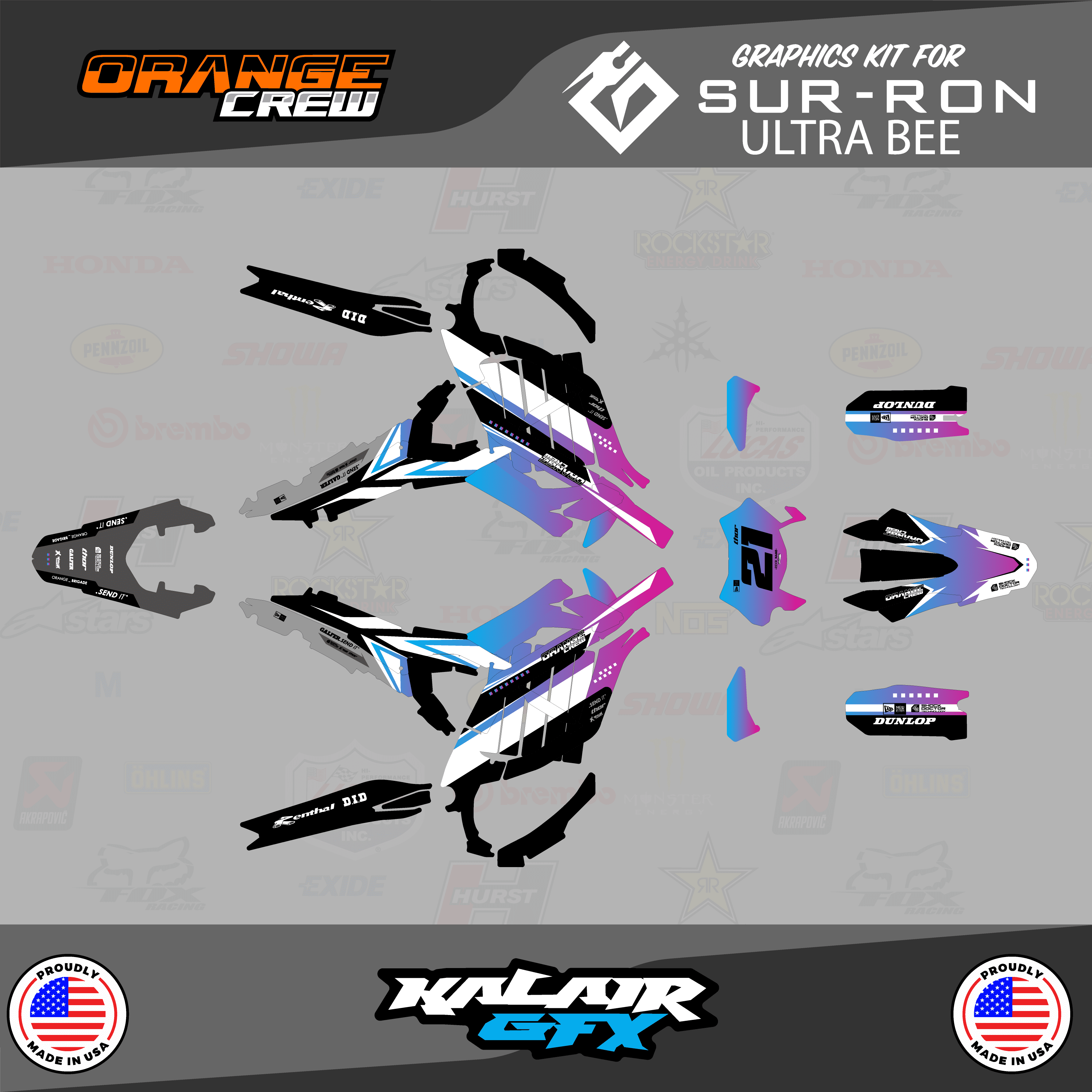 Kalair GFX Graphics Kit for SUR-RON ULTRA BEE (All Years) Og-crew ...