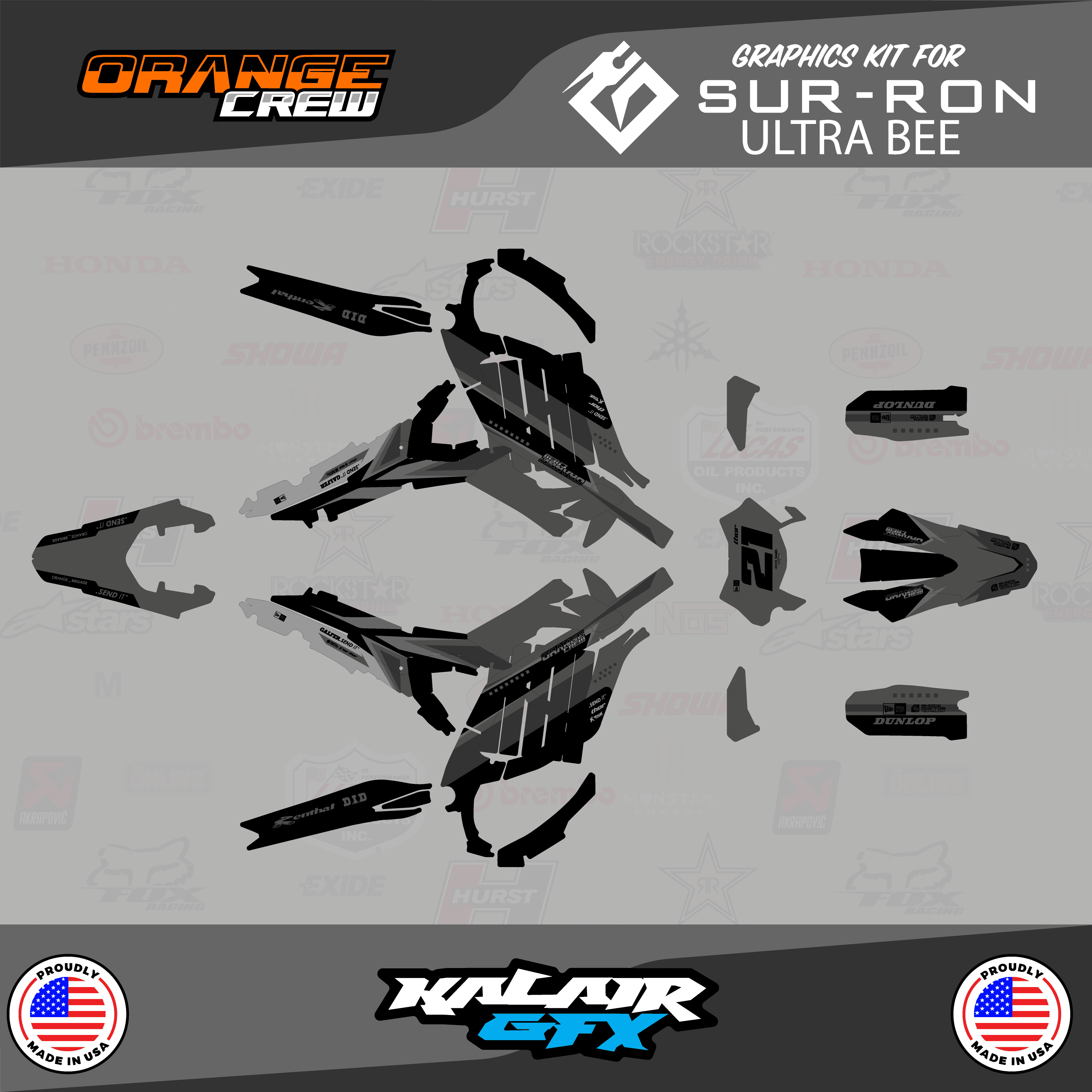 Kalair GFX Graphics Kit for SUR-RON ULTRA BEE (All Years) Og-crew ...