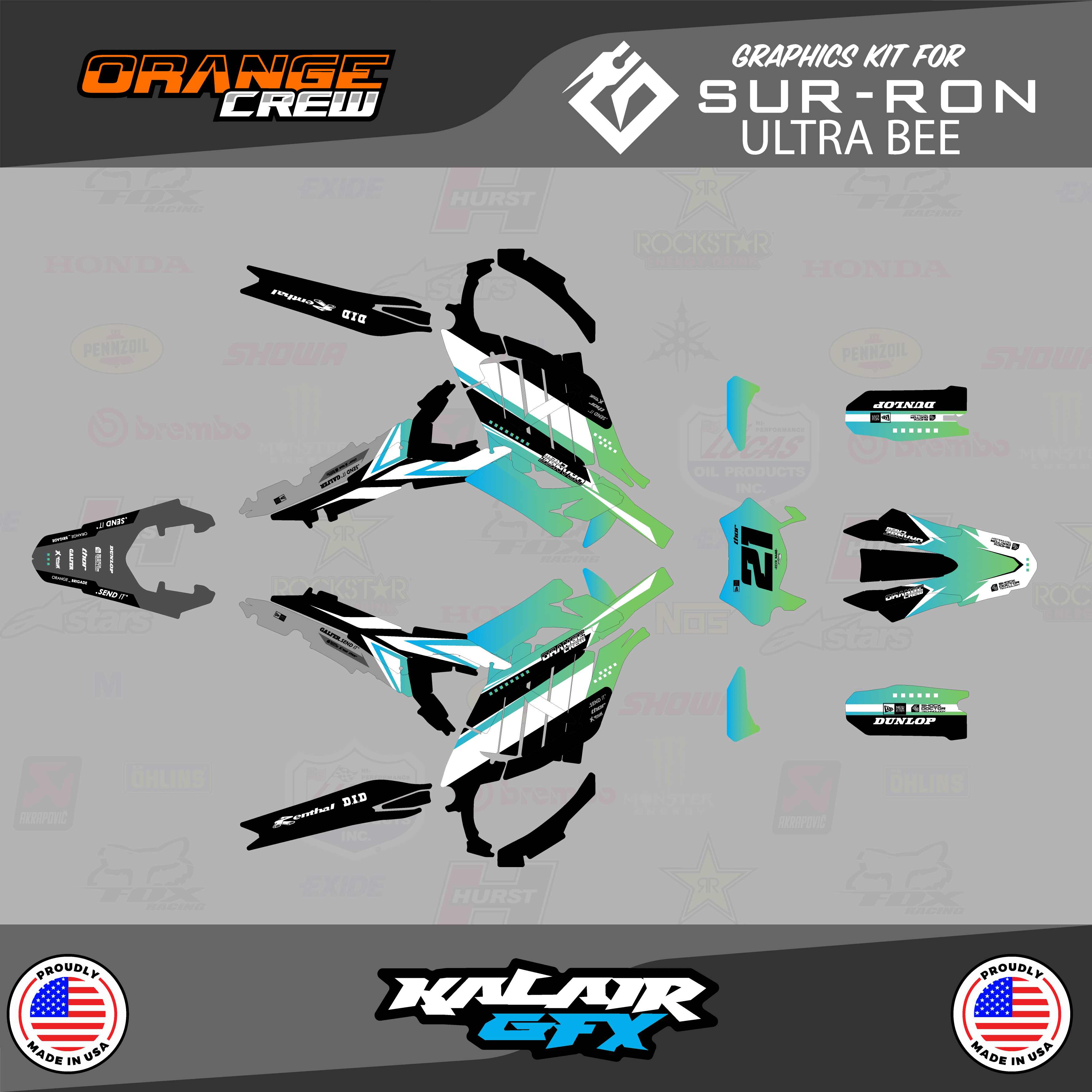 Kalair GFX Graphics Kit for SUR-RON ULTRA BEE (All Years) Og-crew ...